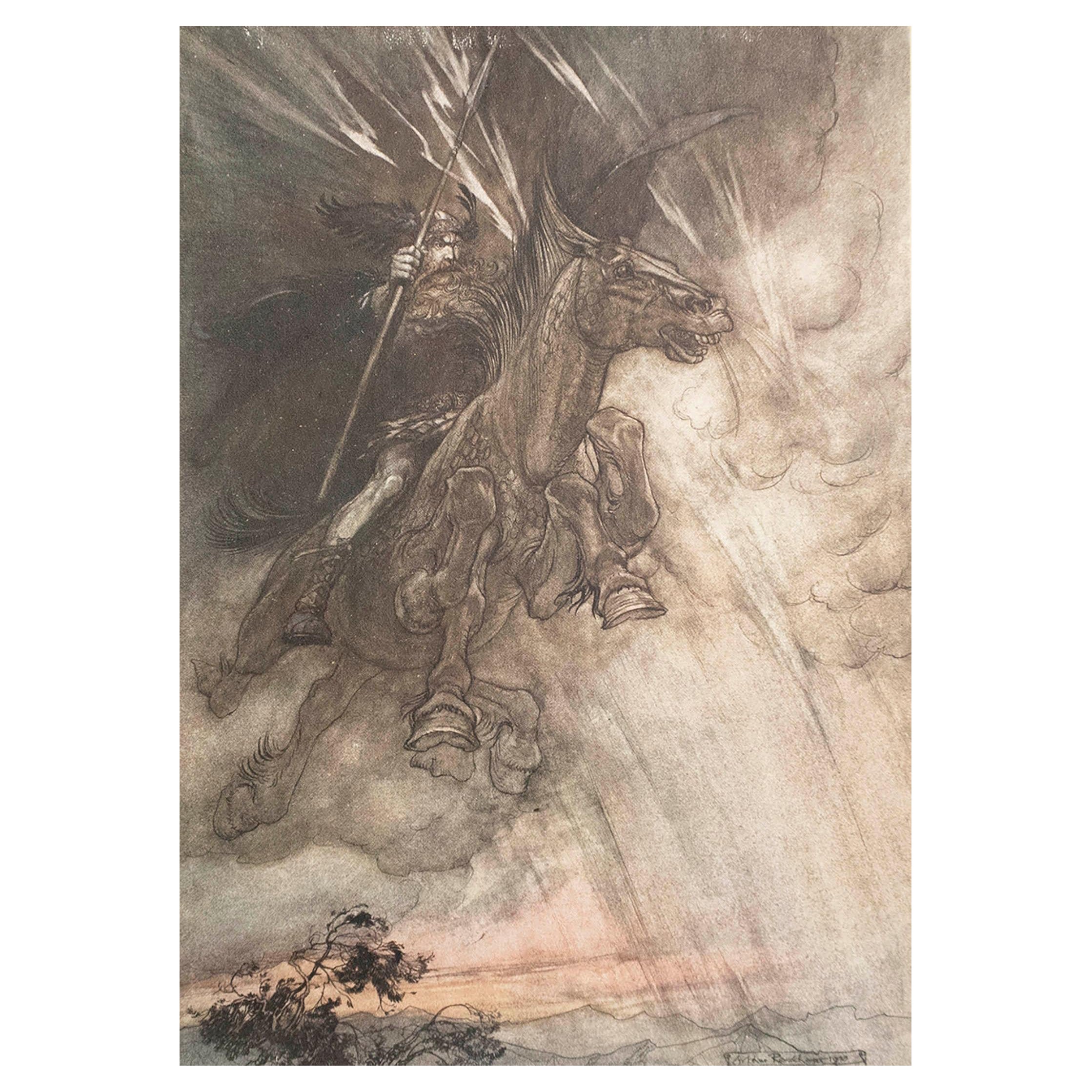 Original Vintage Print by Arthur Rackham, 1910. For Sale at 1stDibs