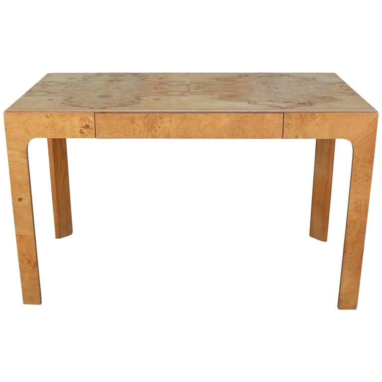 Henredon "Scene Two" Olive Burl Parsons Style Desk at 1stDibs ...