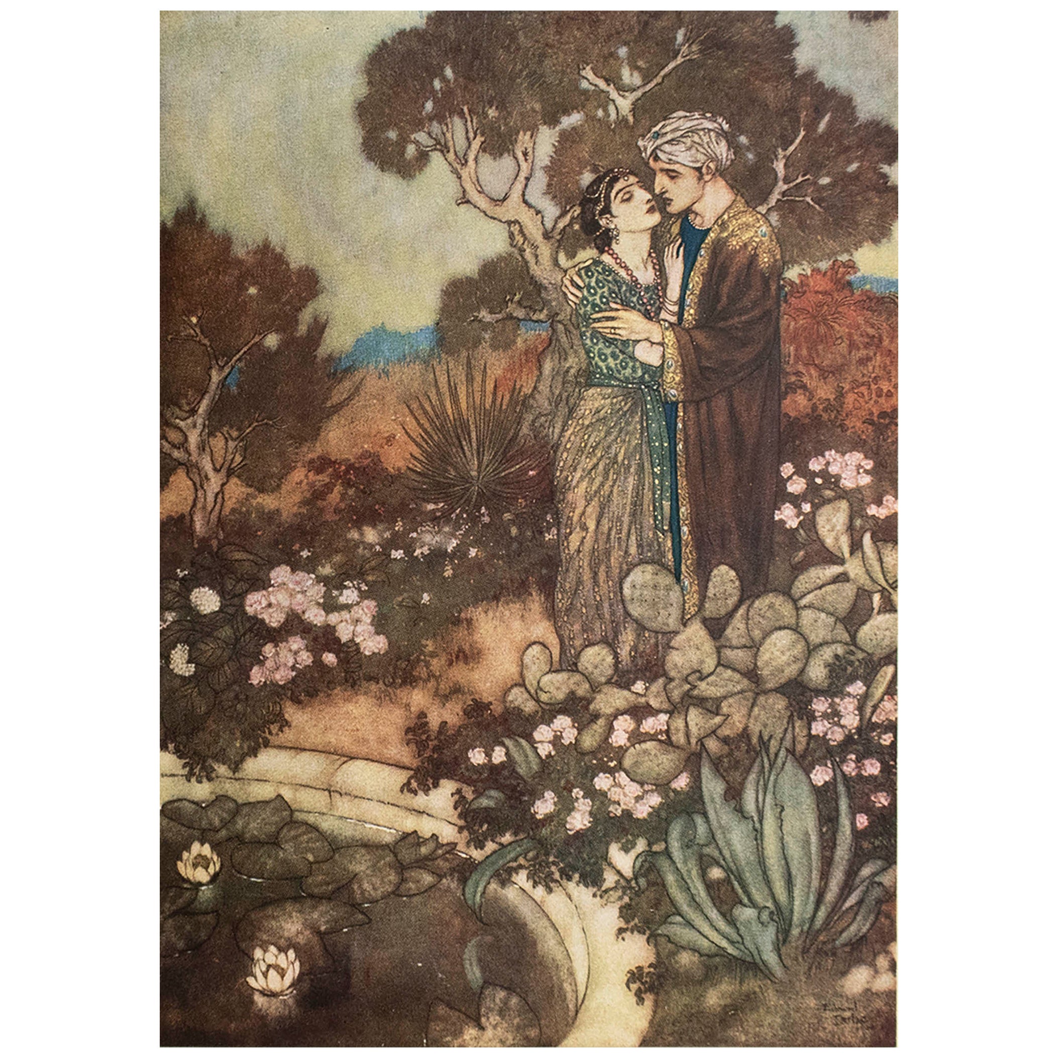 Original Vintage Print by Edmund Dulac, 1920. For Sale at 1stDibs