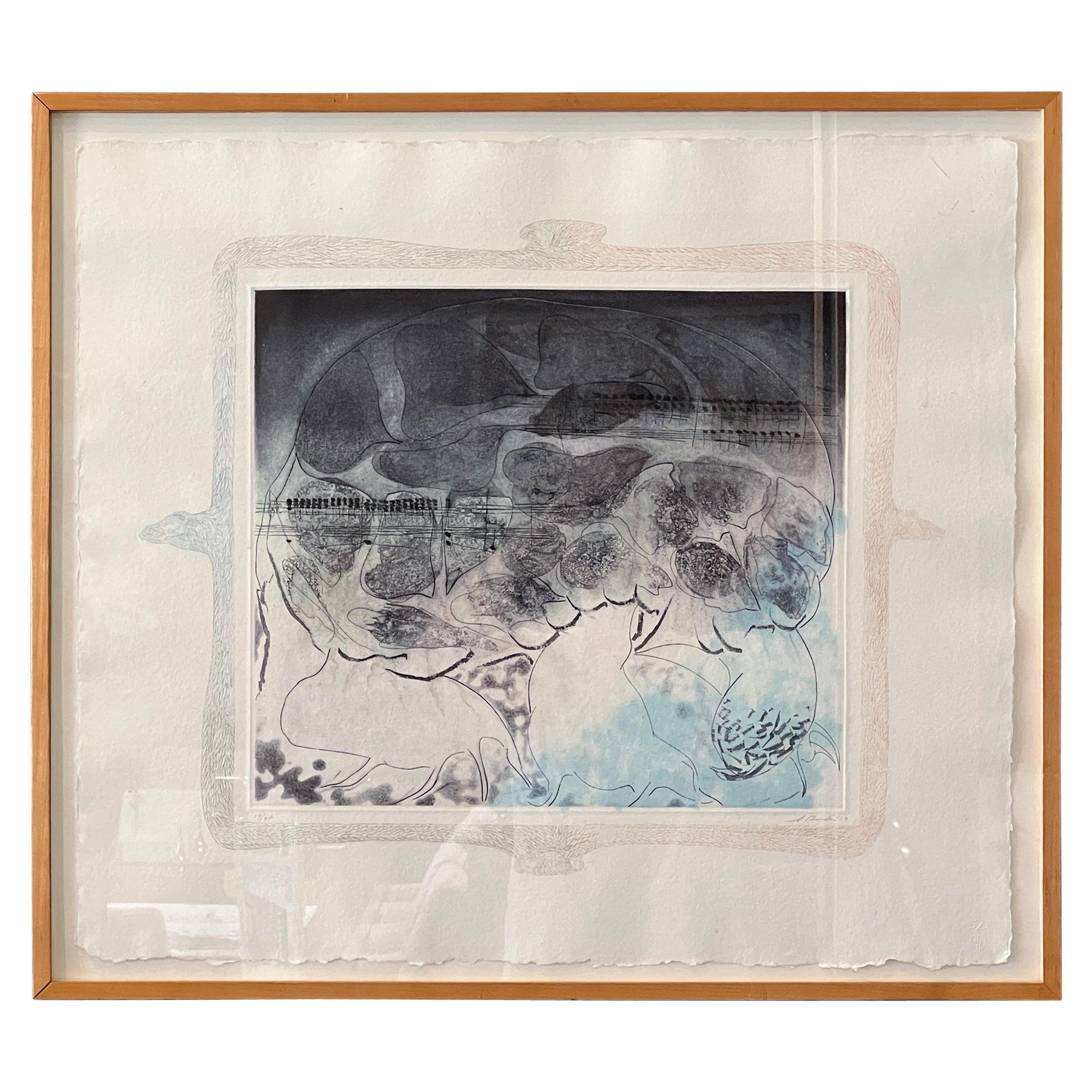 1979 Erik Saxon "Modernism" Paintings and Drawings Exhibition Print For ...
