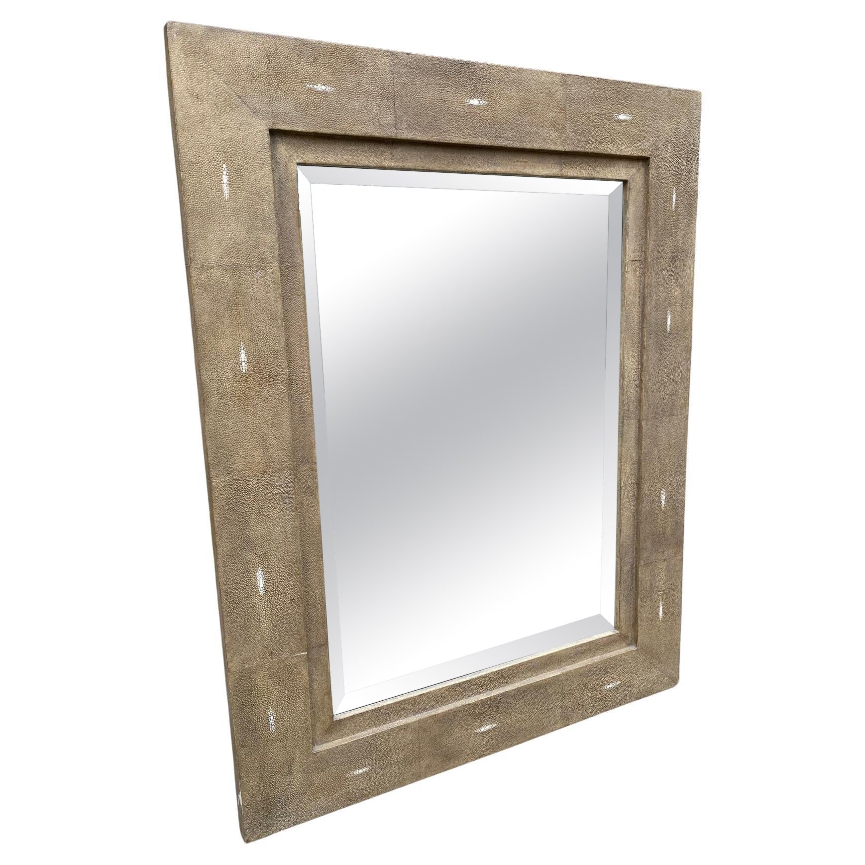 Shagreen Wall Mirror by R and Y Augousti For Sale at 1stDibs