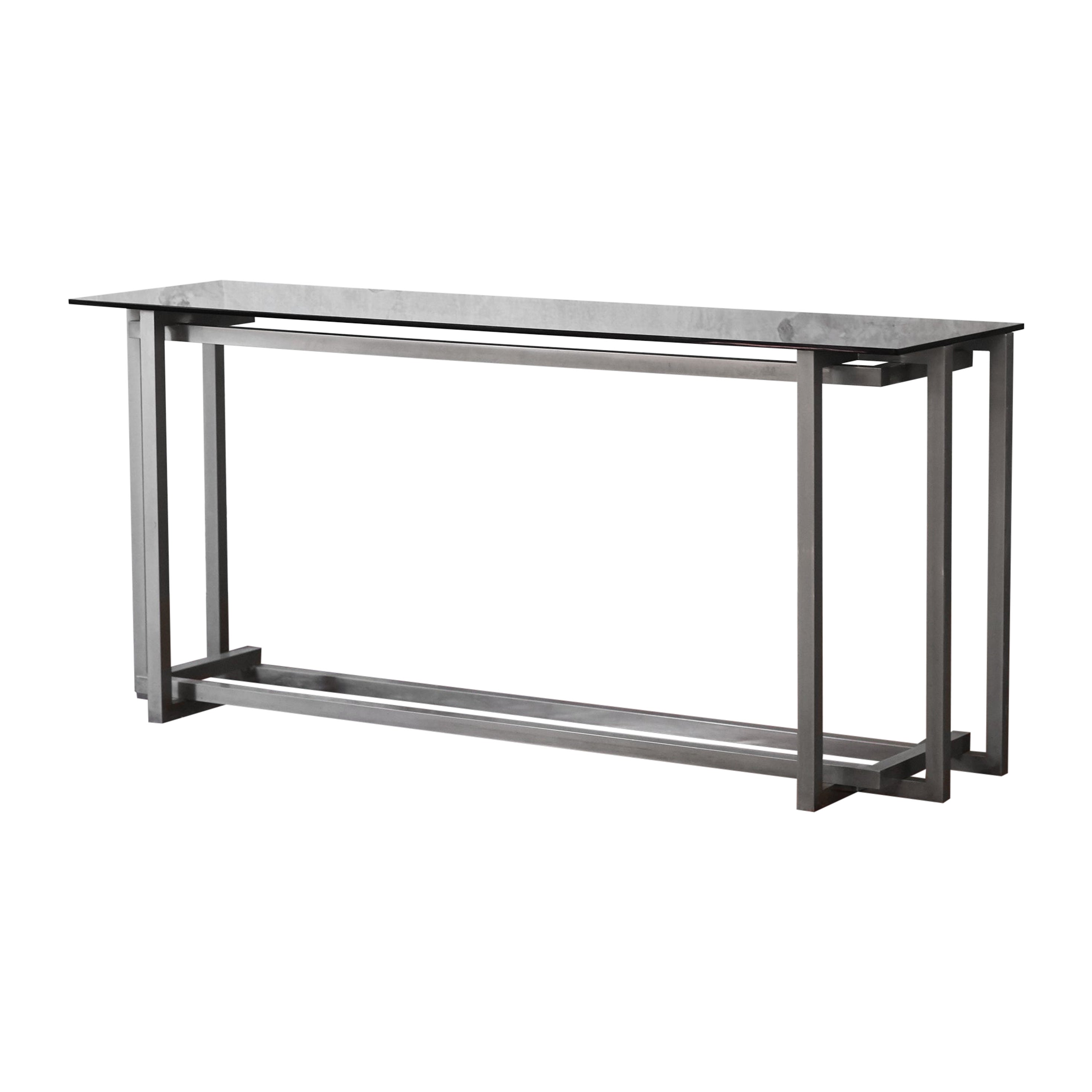 2014 Custom Eric Slayton Open Shelf Console With Old Timbers and ...