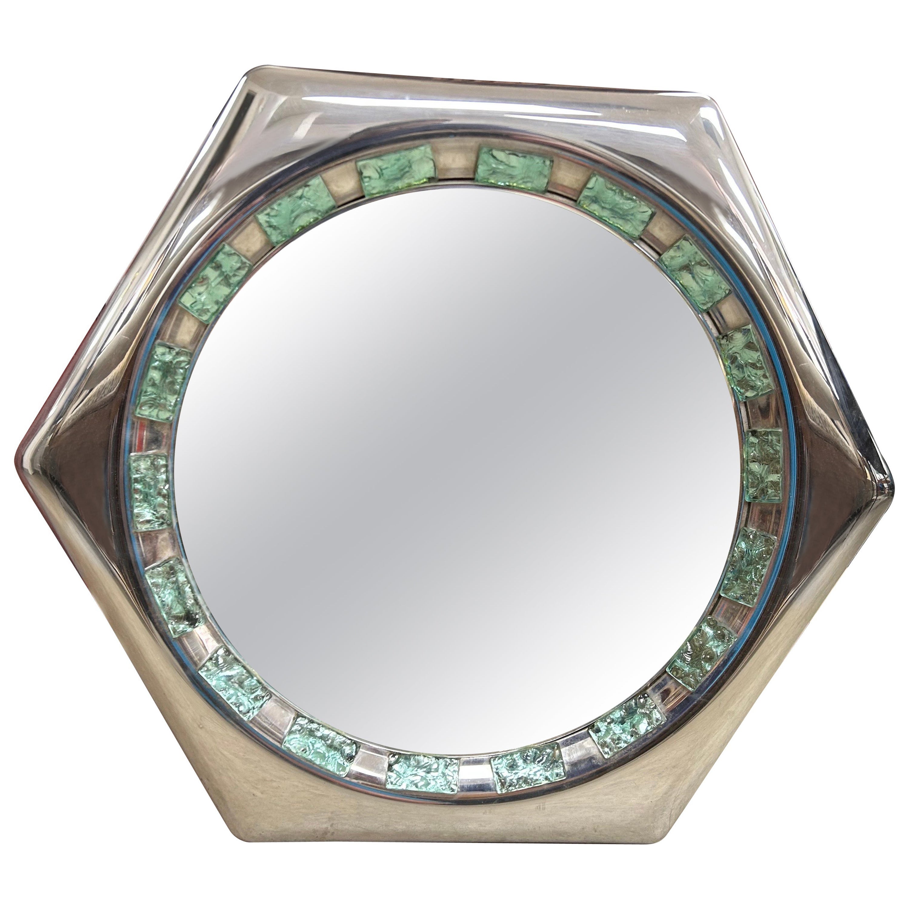Chrome Wall Mirrors - 212 For Sale at 1stDibs | vintage chrome mirror ...