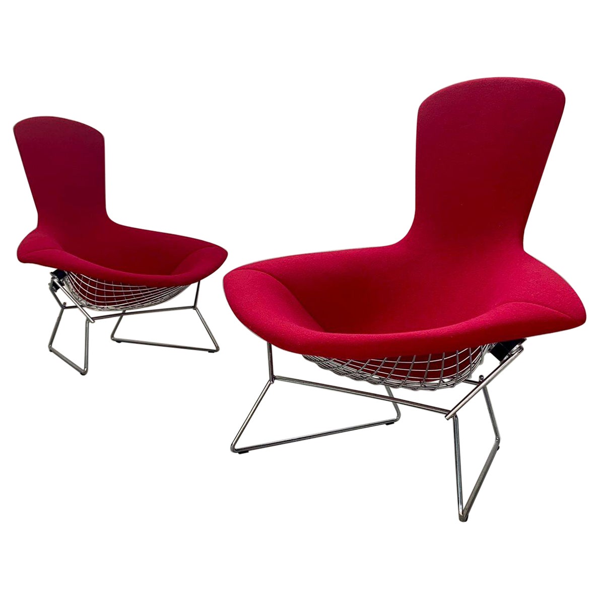 Pair of armchairs model Bird by Harry Bertoia, Knoll, 1970s For Sale at ...