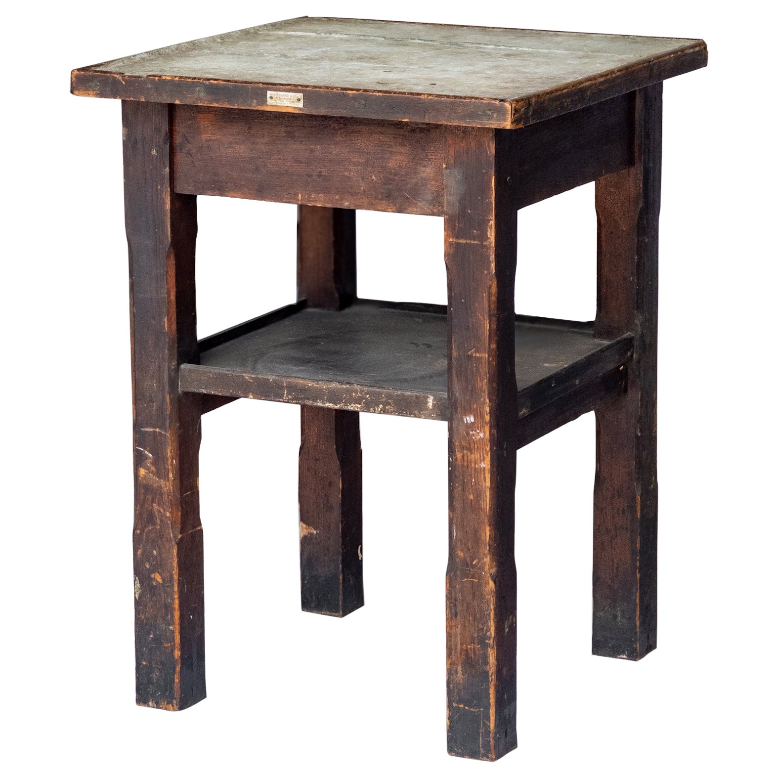 Solid Oak Drafting Table by Hamilton Manufacturing Co. W/ Pine Top For ...