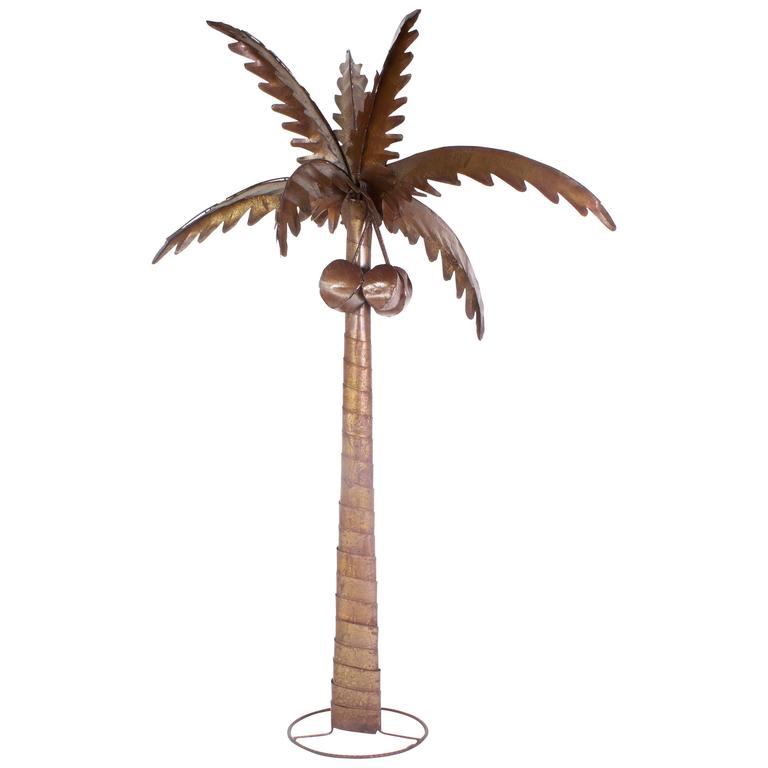 Folky Mid-Century Palm Tree Sculpture at 1stDibs