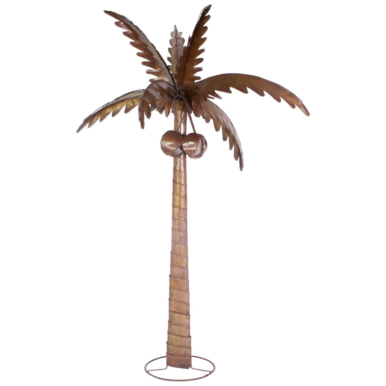 Folky Mid-Century Palm Tree Sculpture For Sale at 1stdibs