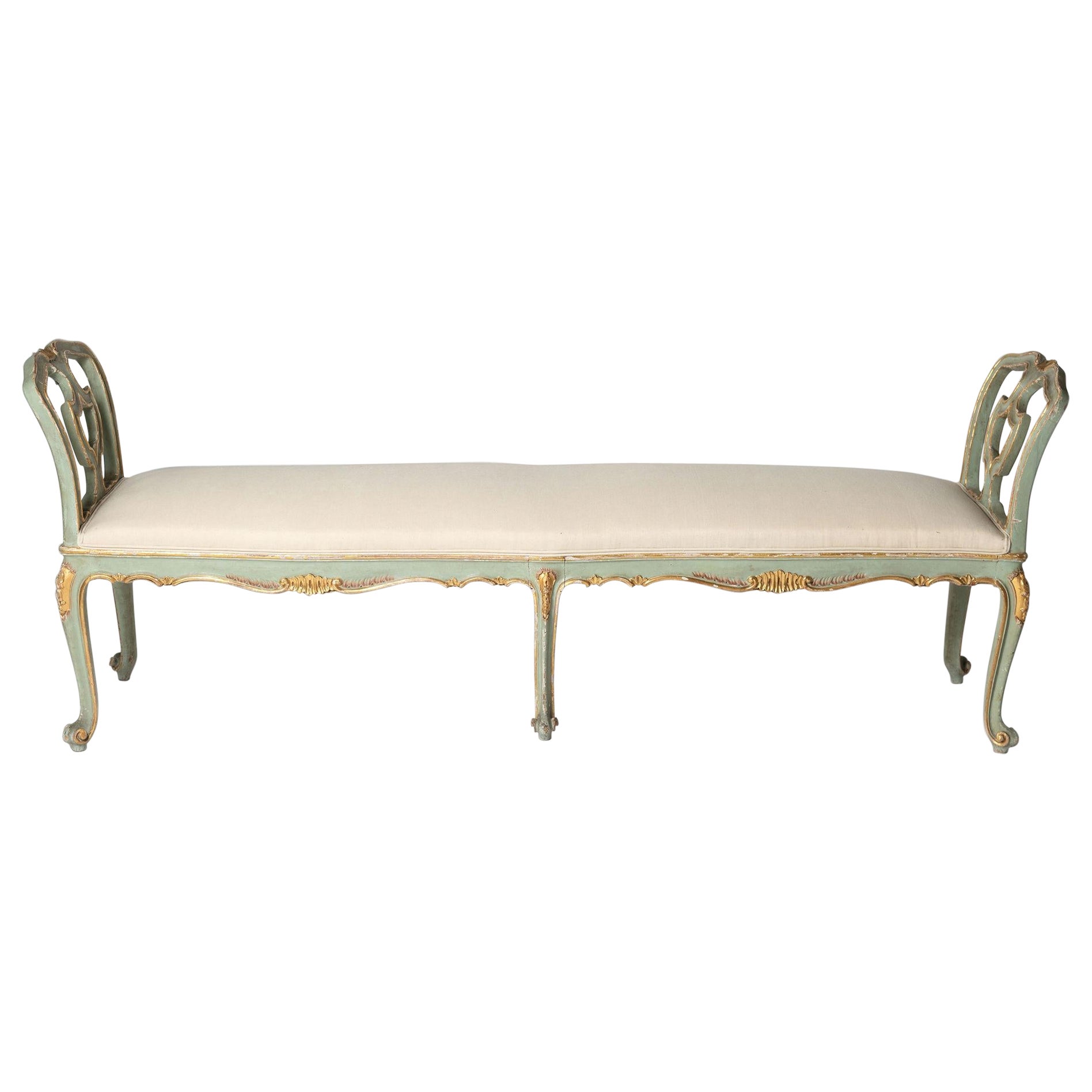 Antique Long Rustic Bench For Sale at 1stDibs