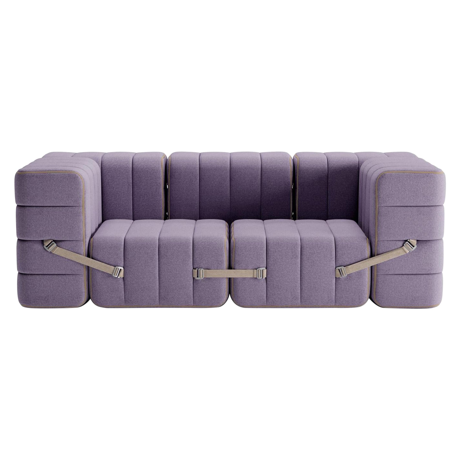 Curt-Set 15 - e.g. Flexible U-shaped sofa - Dama - 0039 (Lilac) For ...