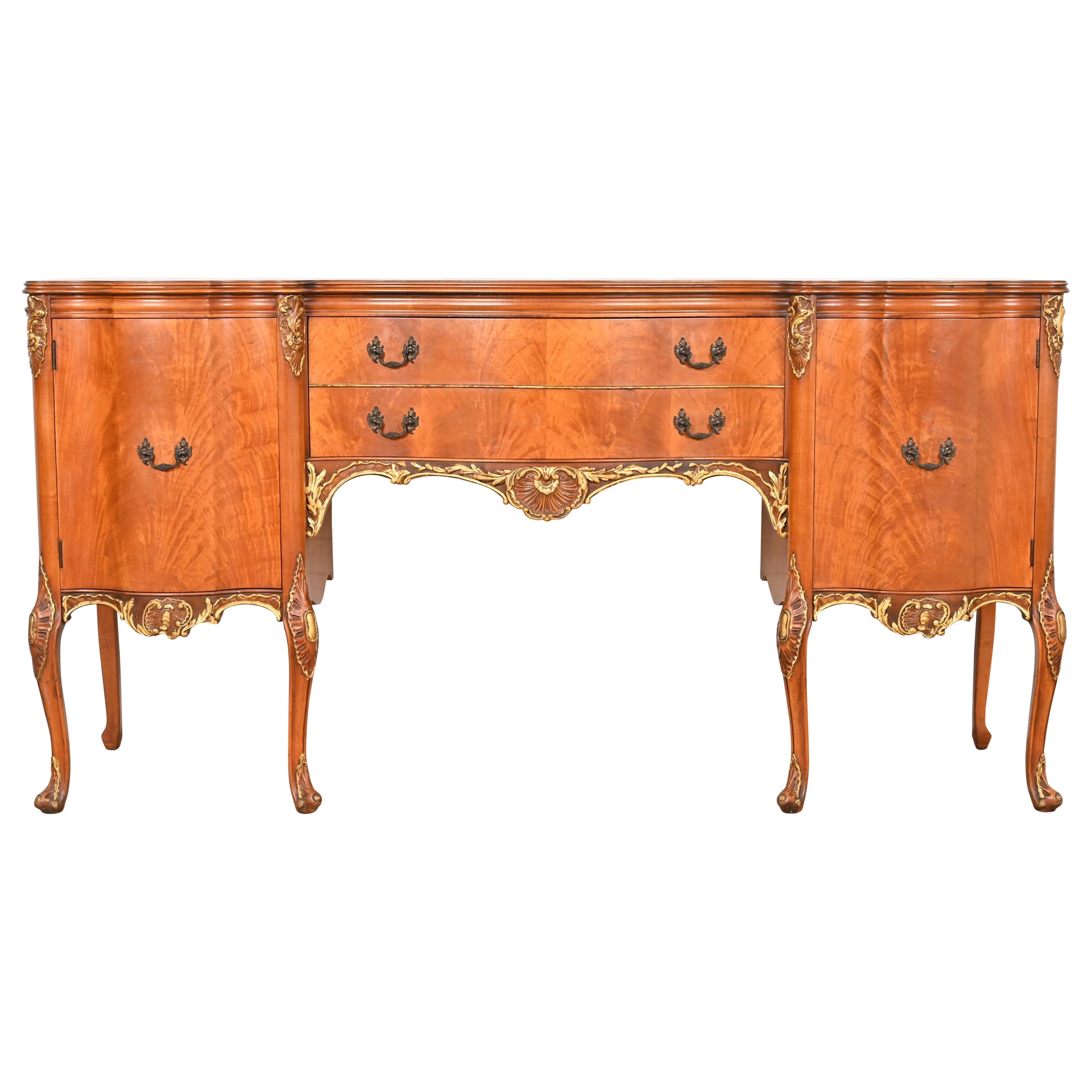 Harold Schwartz for Romweber Burled Walnut Parabolic Coffee Table For ...