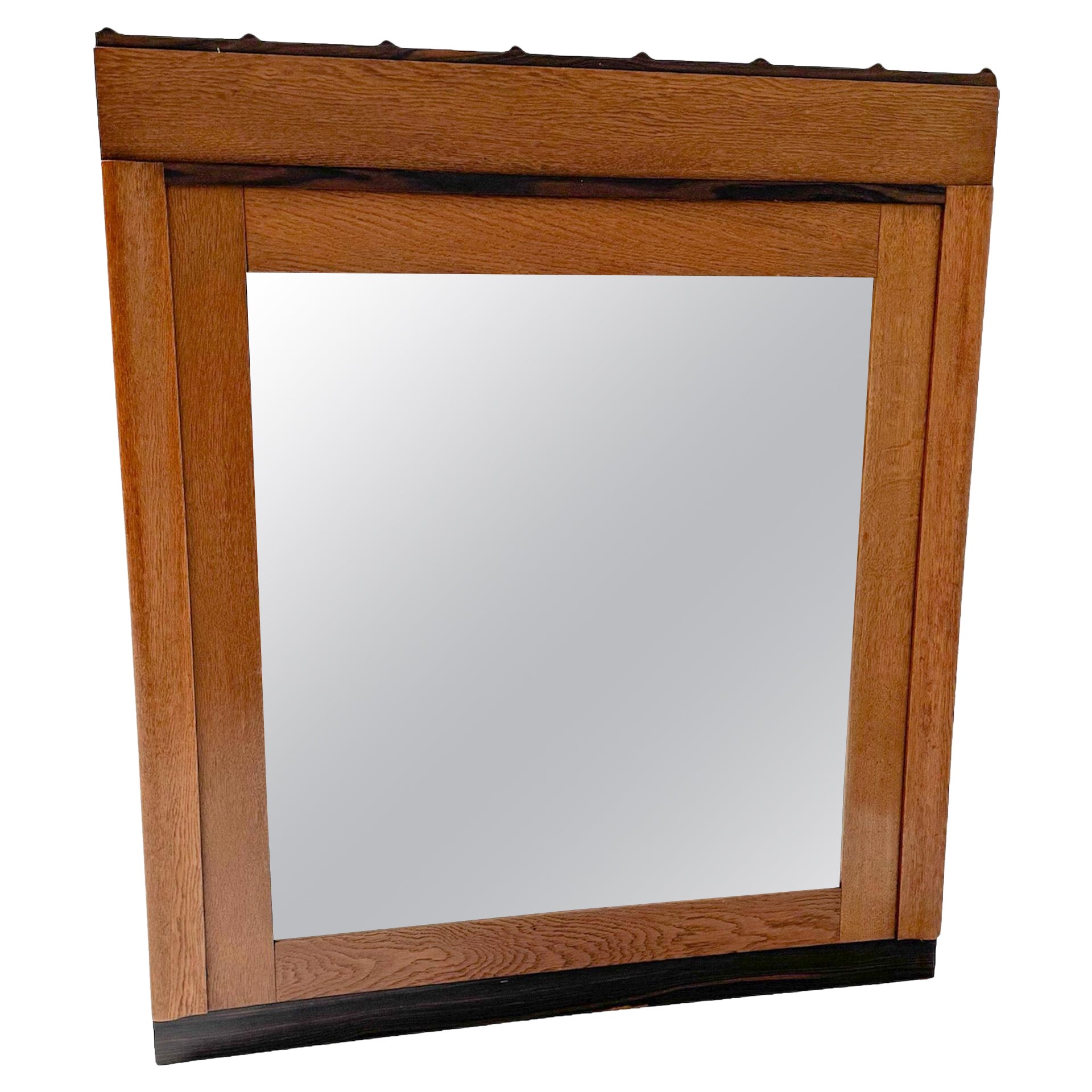 Oak Art Deco Amsterdamse School Wall Mirror by Fa. Drilling Amsterdam ...