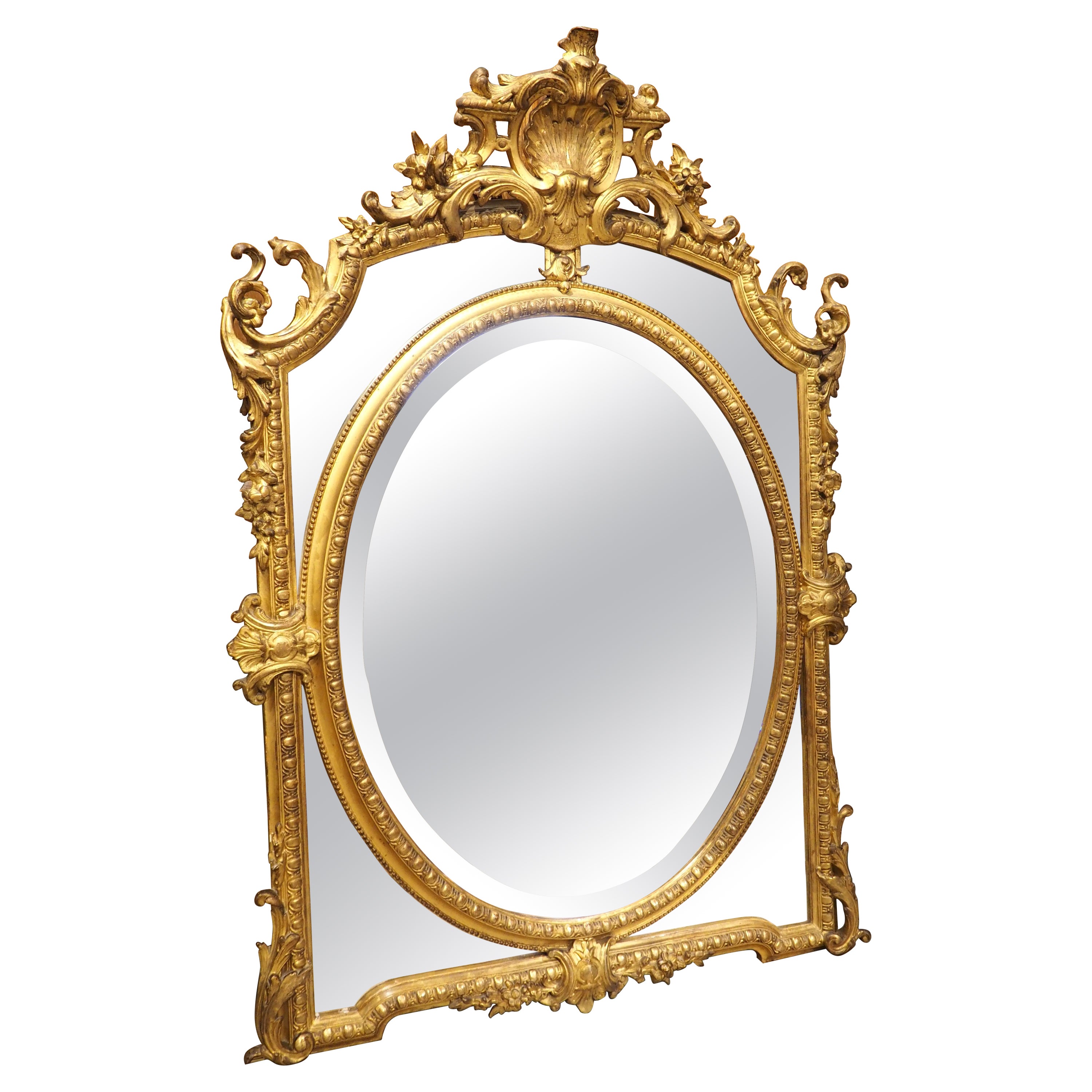 Napoleon III French Gold Mirror, Circa 1880 For Sale at 1stDibs