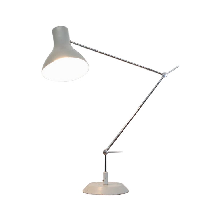 Christian Dell Black Enameled Metal Task Lamp at 1stDibs