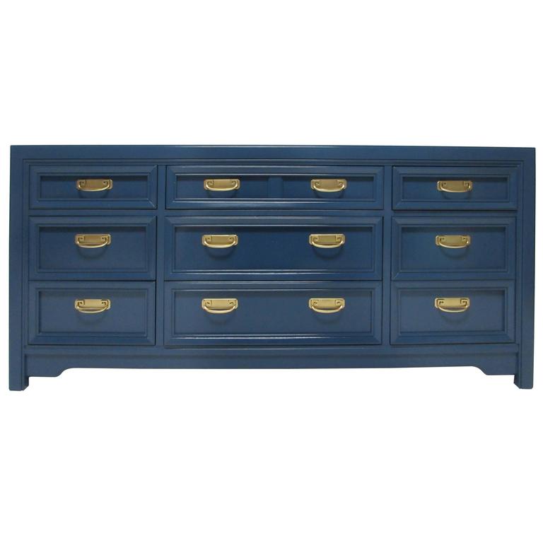 Thomasville Lacquered Chest of Drawers at 1stDibs