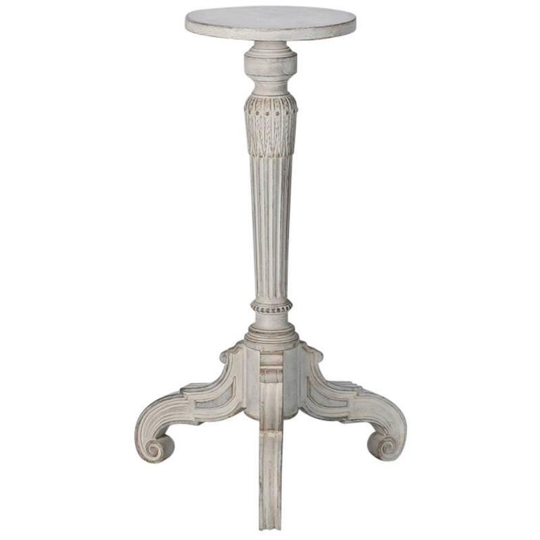 French Painted Plant or Statue Stand at 1stDibs