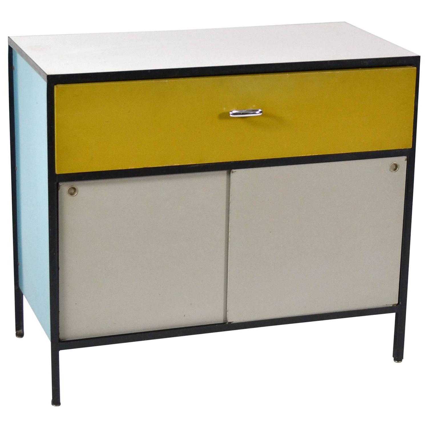 George Nelson Steel Frame Cabinet by Herman Miller at 1stdibs