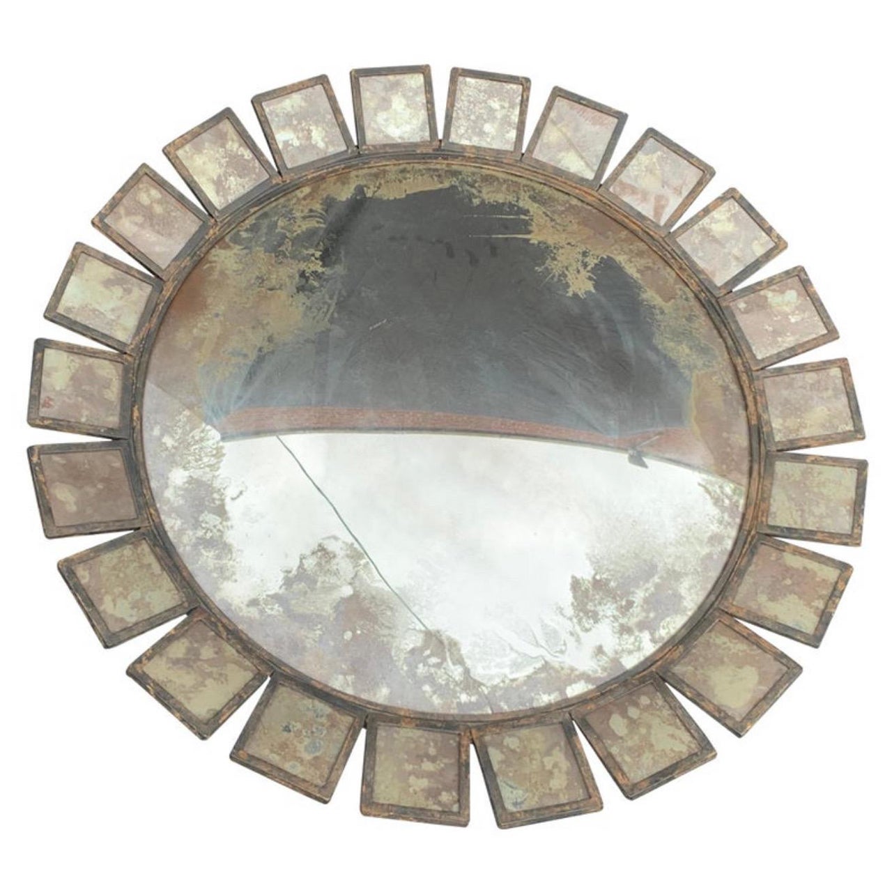 Wonderful Modern Large Interlude Home "Nippon" Round Mirror Brushed ...
