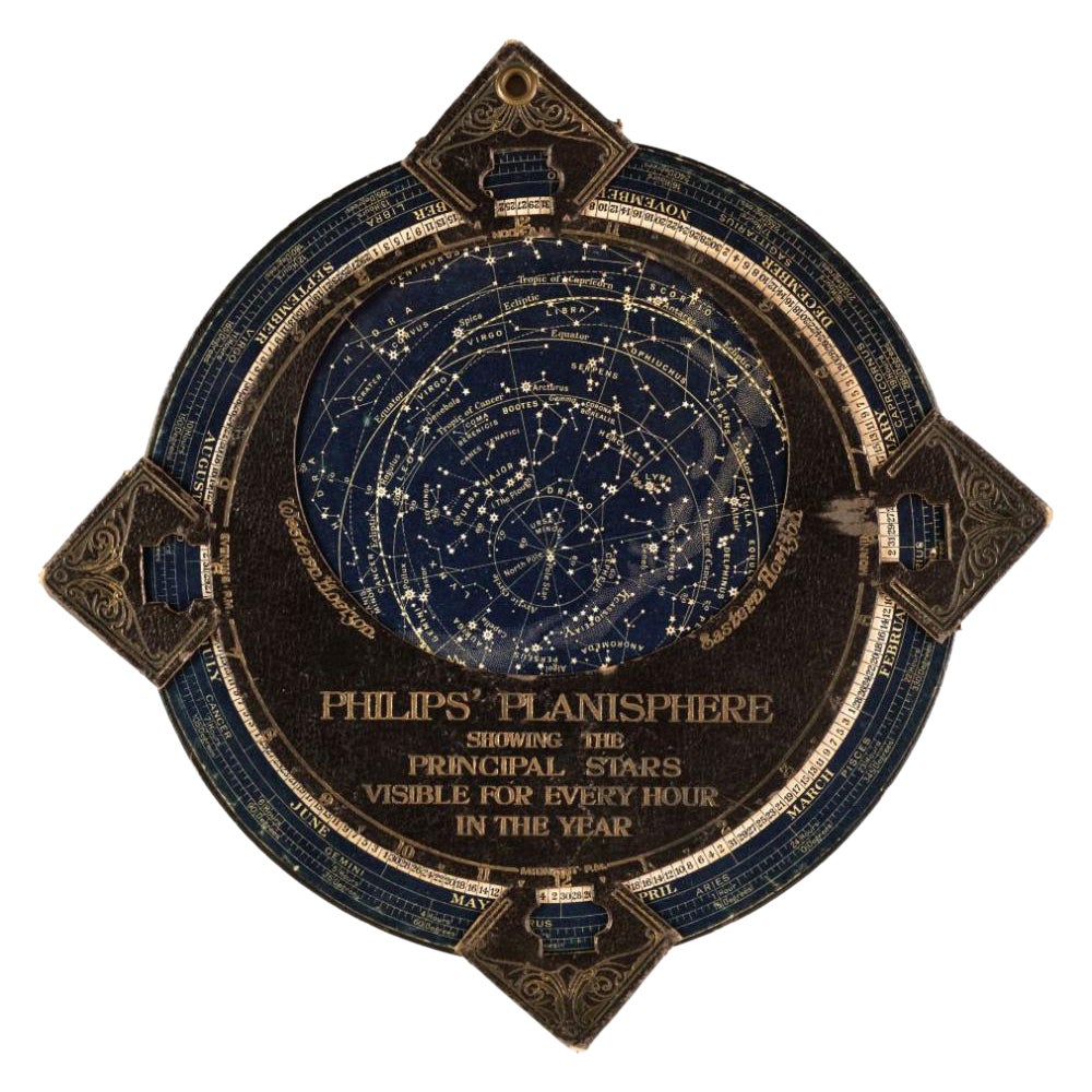 Planisphere. Philips' Planisphere showing the Principal Stars, circa ...