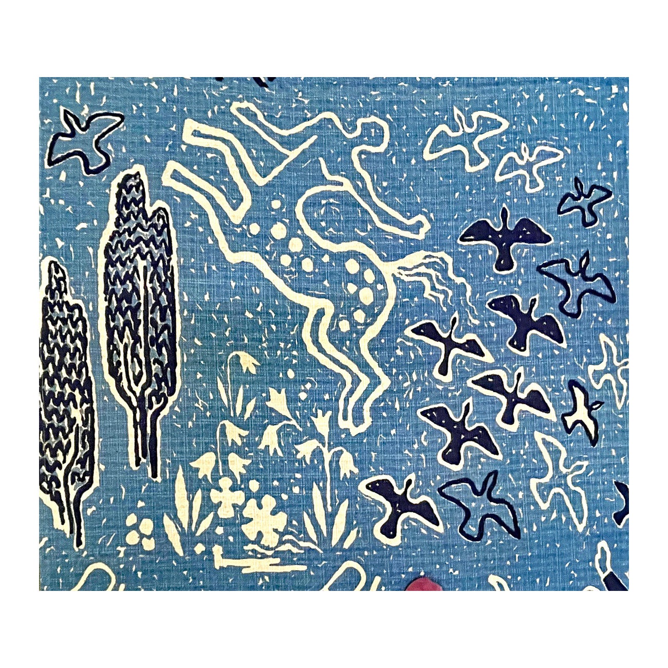 "Music, Theatre, Ballet", Large, Rare Art Deco Tapestry in Blue and ...