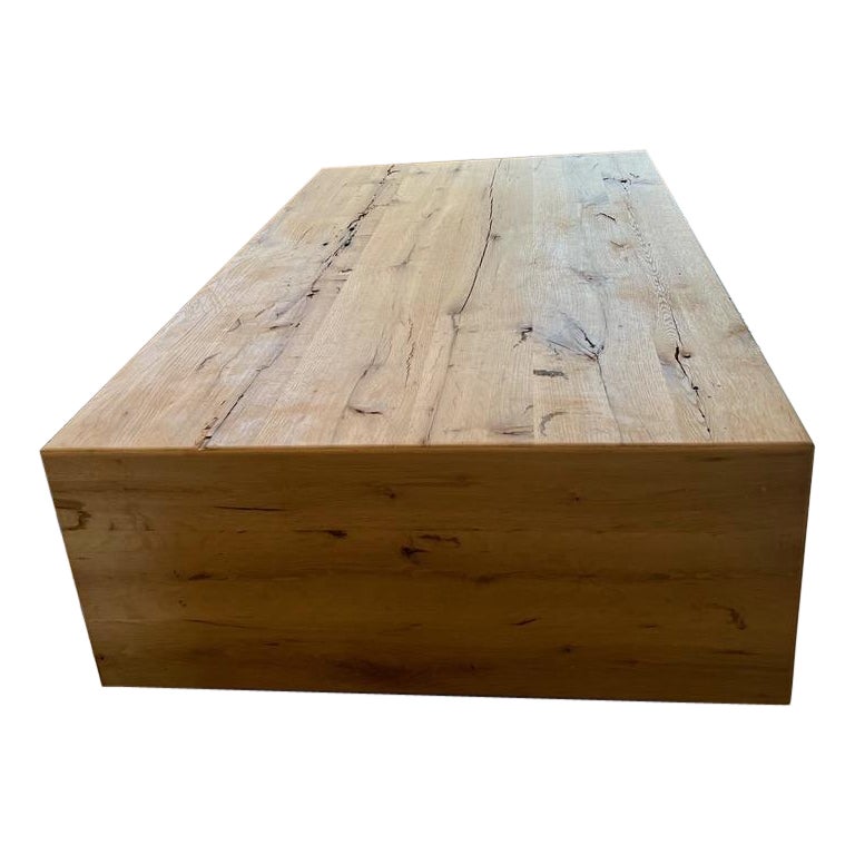 Modern White Oak Handmade Center Table by Fortunata Design For Sale at ...