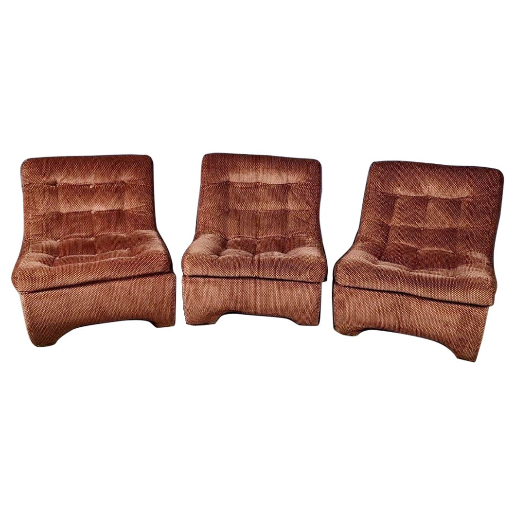 Mid Century Circle Sofa Bed Vintage Geometric Pattern Retro MCM For ...