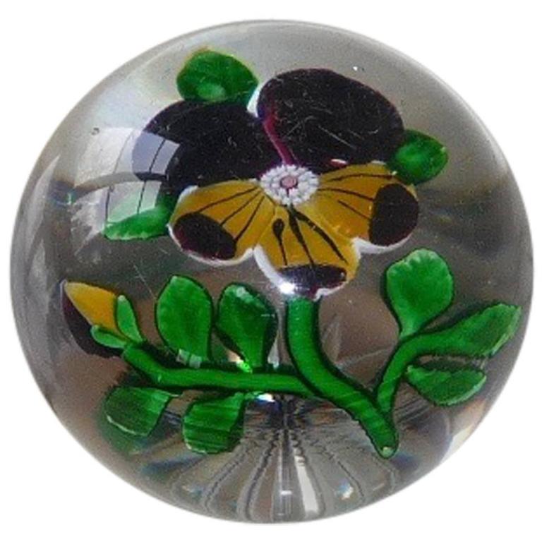 Baccarat, Beautiful Victorian Vintage Paperweight at 1stDibs