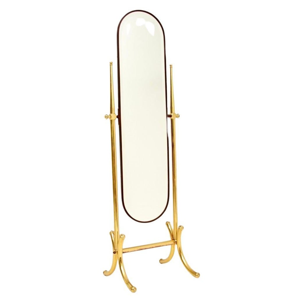 Vintage Boho Barley Twist Cheval Floor Mirror For Sale at 1stDibs ...