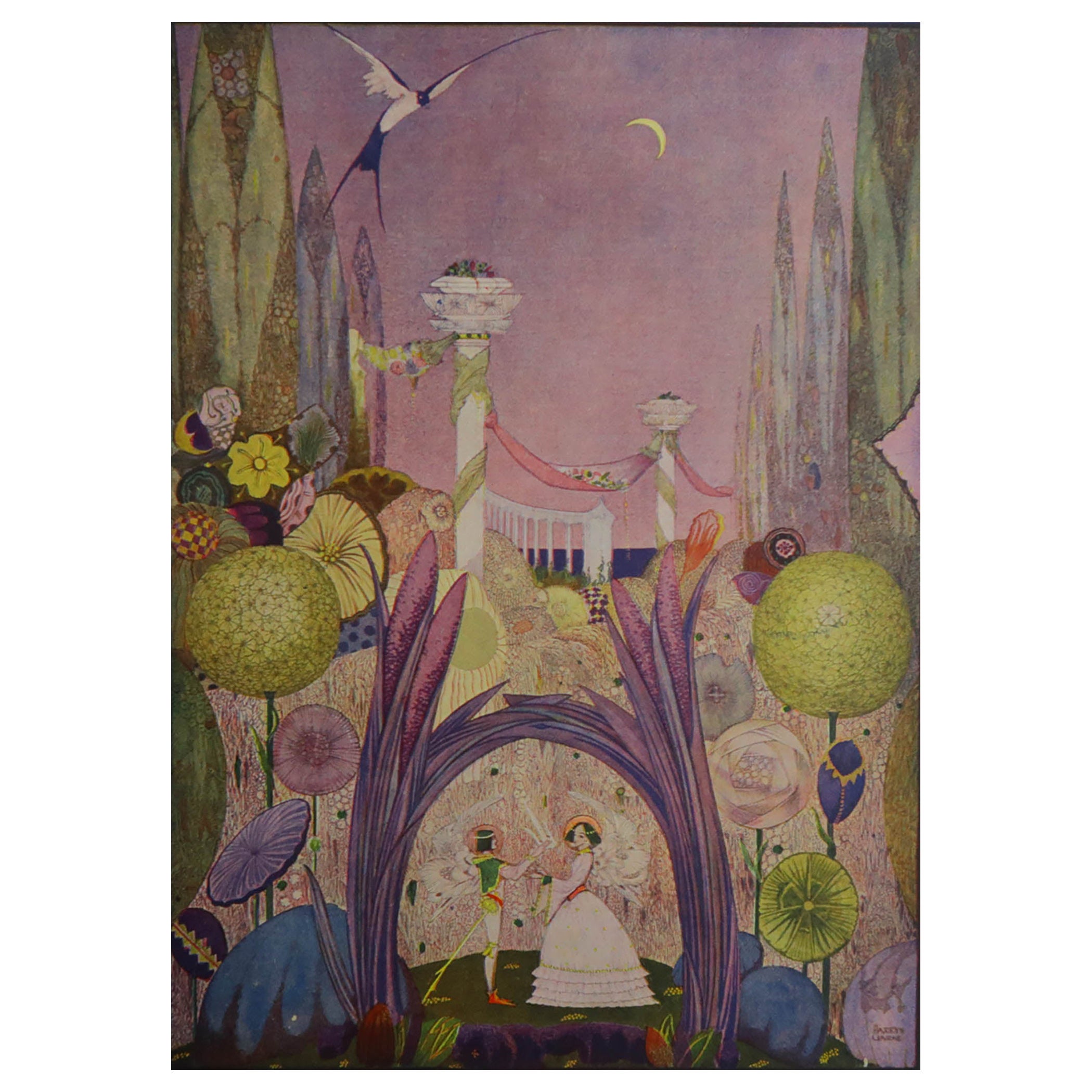Original Vintage Print by Harry Clarke. C.1920 For Sale at 1stDibs