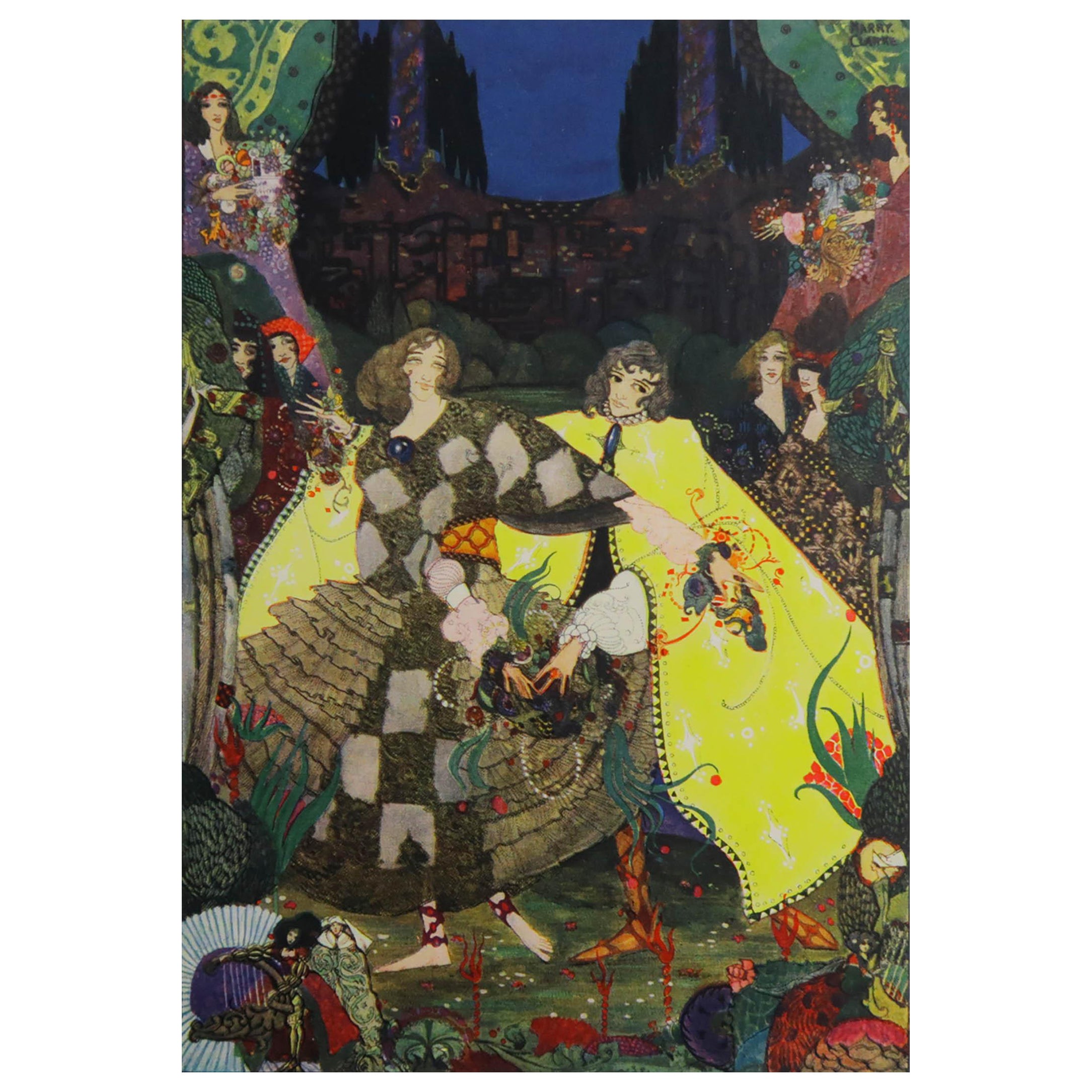 Original Vintage Print by Harry Clarke. C.1920 For Sale at 1stDibs
