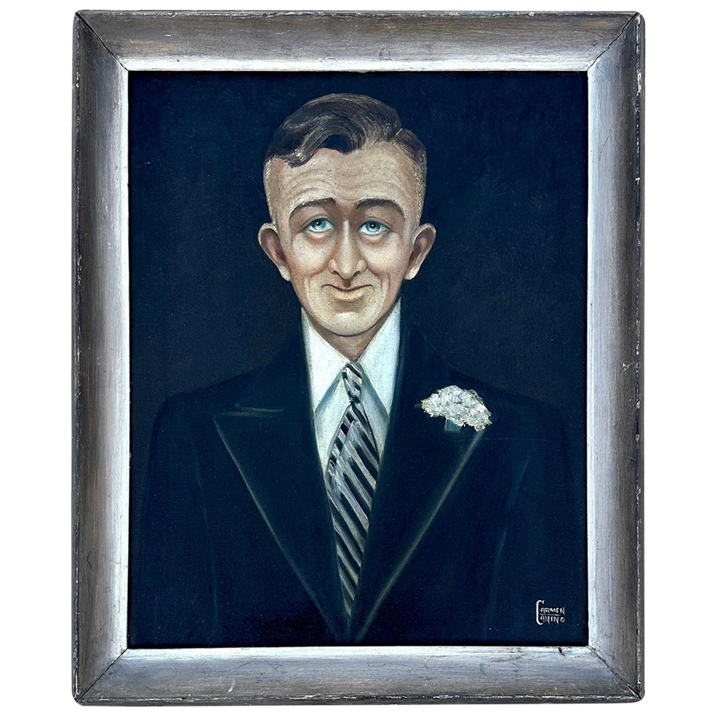 Painting, Oil on Canvas, Portrait of a Man, Empire Period For Sale at ...