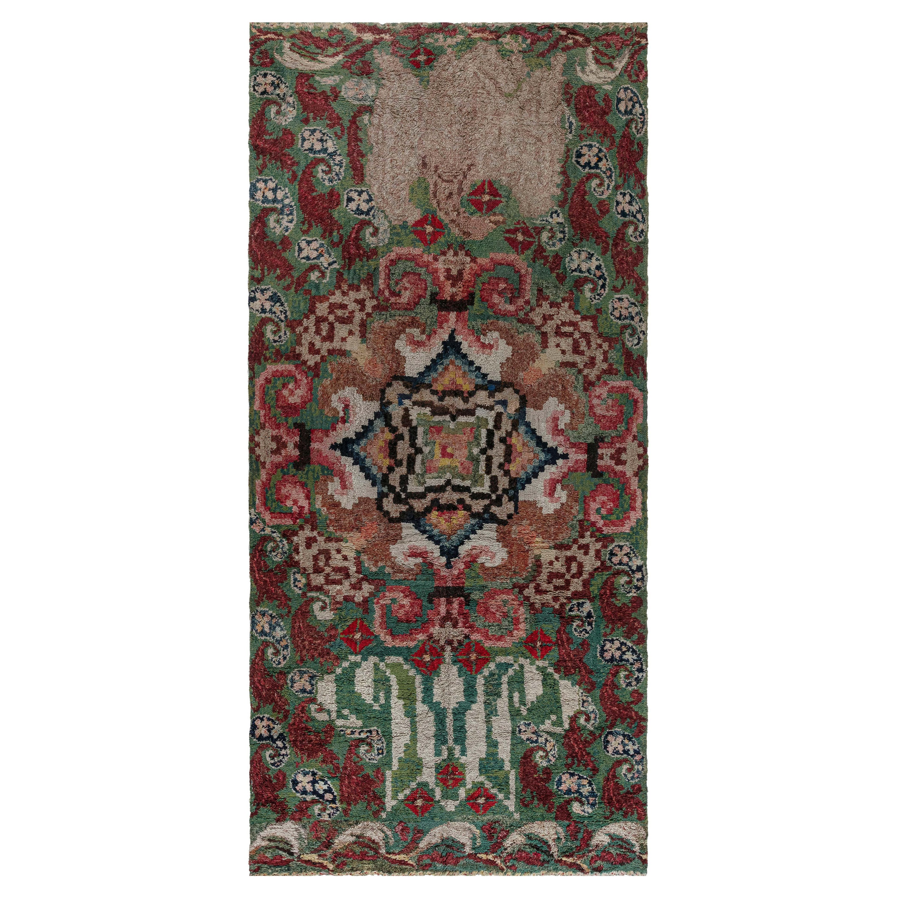Doris Leslie Blau Midcentury French Modern Blue Handmade Wool Rug For ...