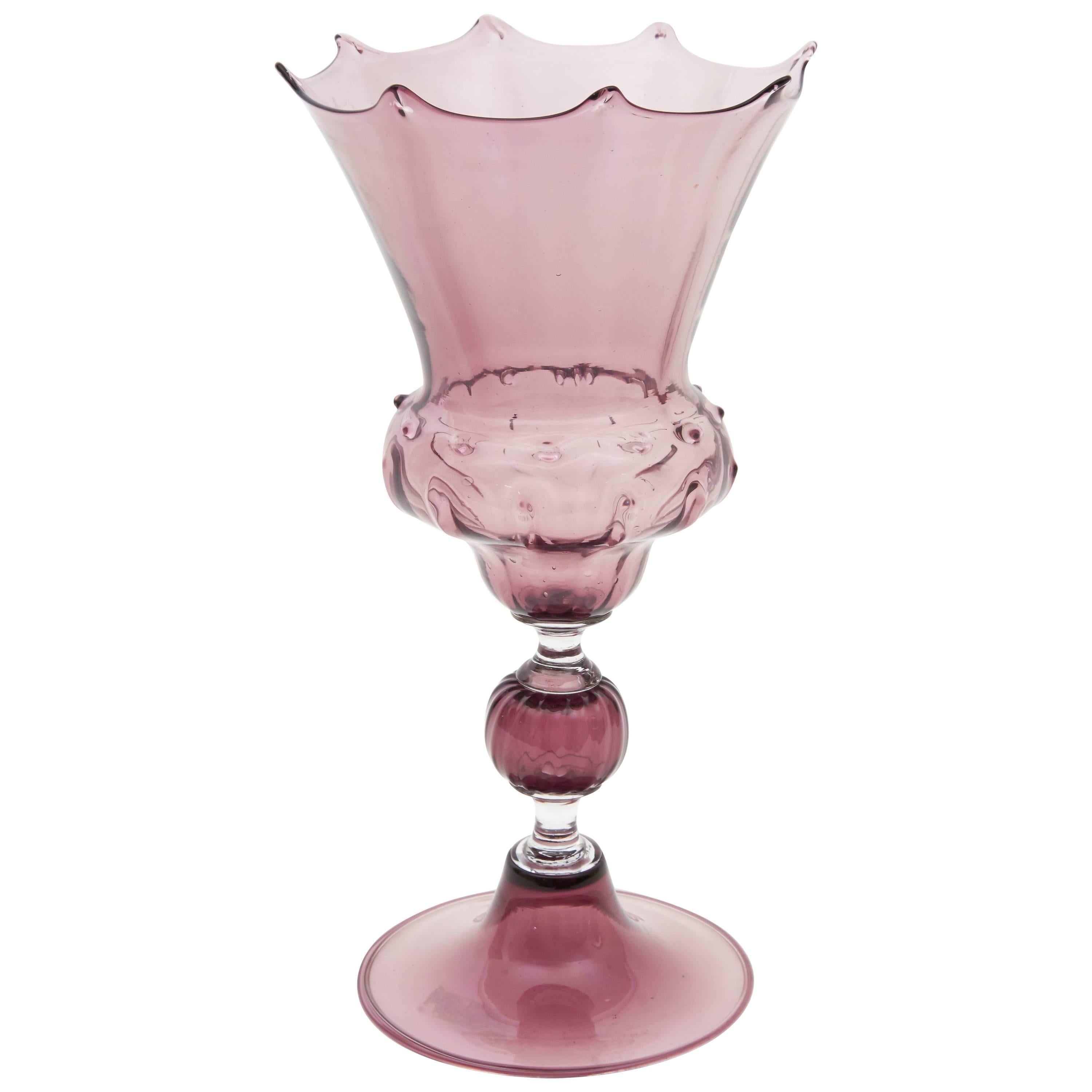 Antique Blown Amethyst Glass Vase at 1stDibs
