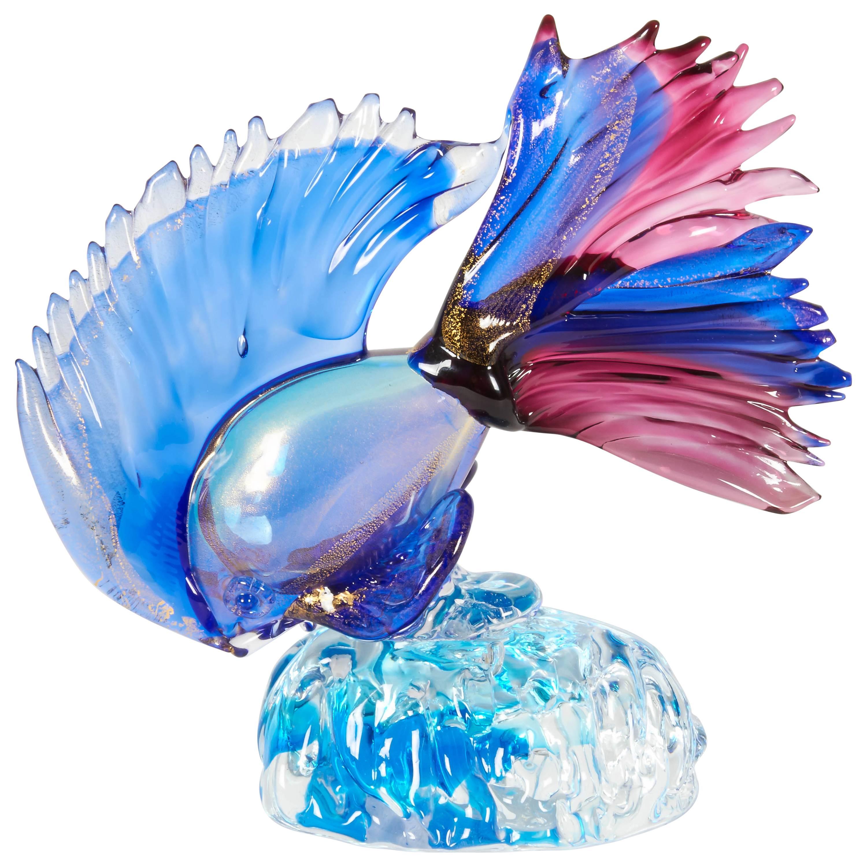 Murano Fish Sculpture For Sale at 1stDibs