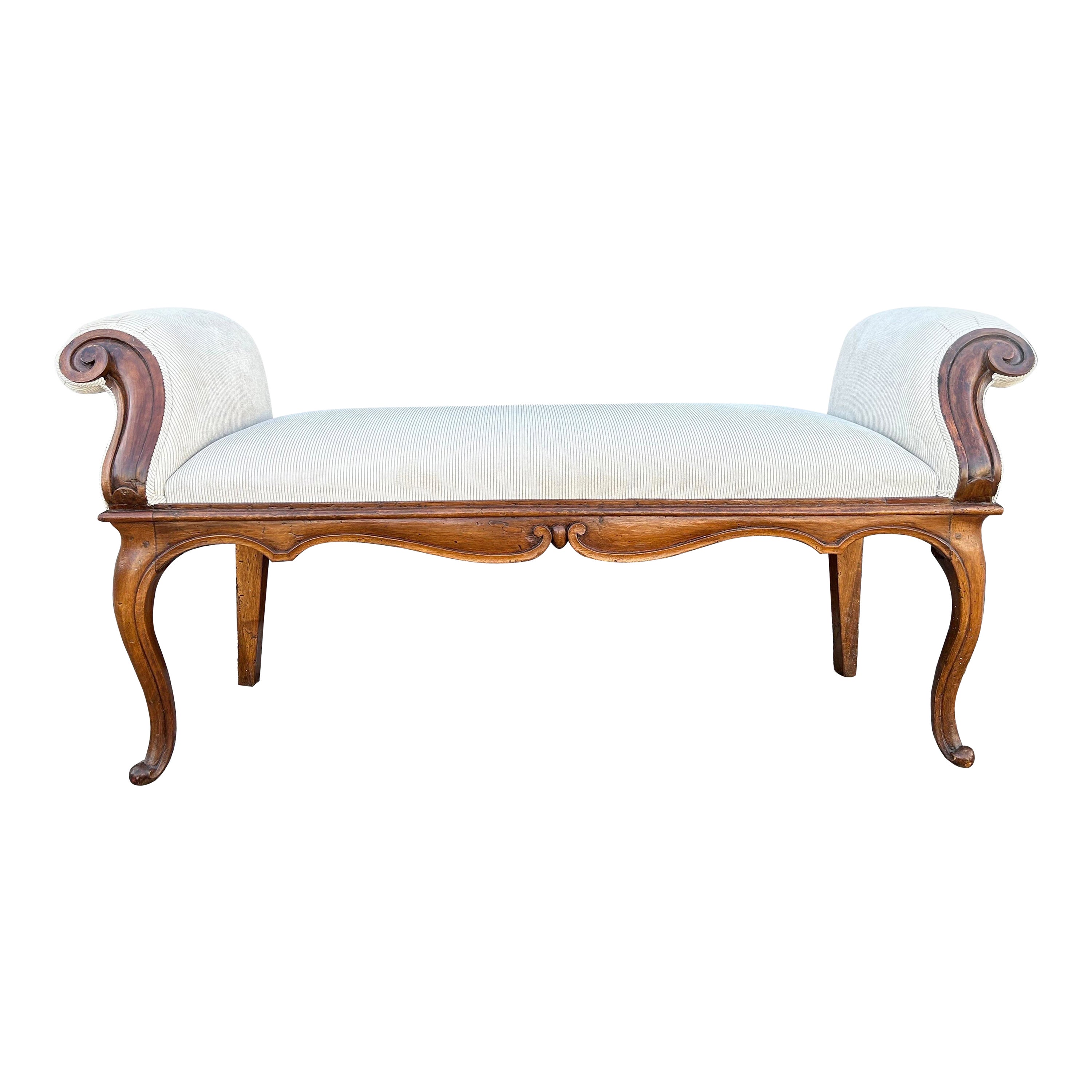 19th C. Italian Baroque Style Bench For Sale at 1stDibs