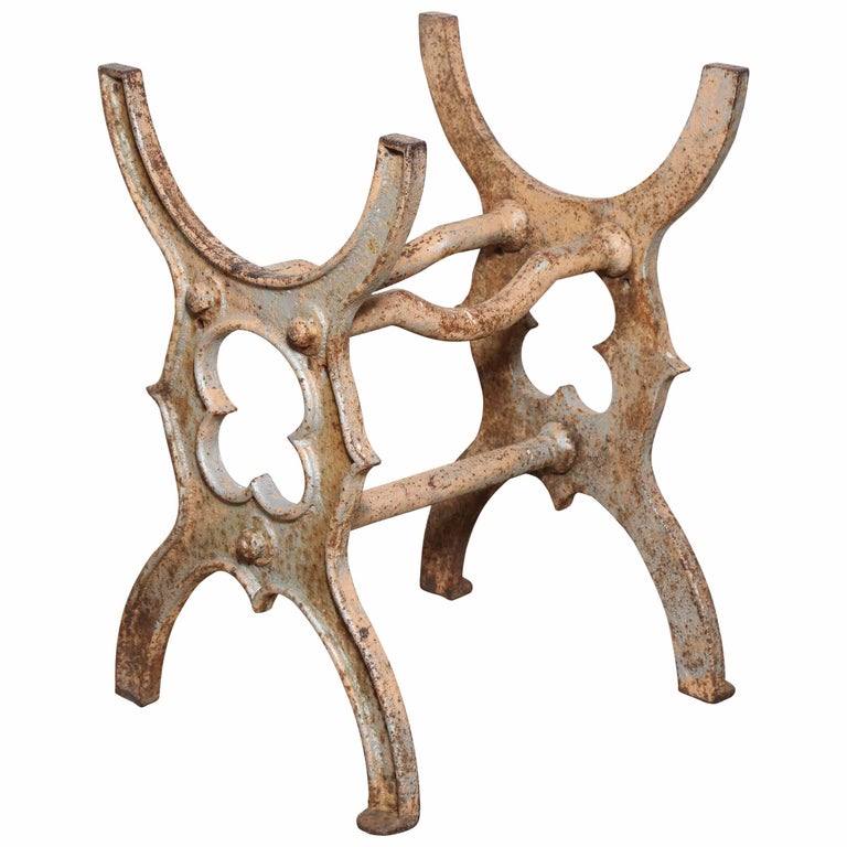 Solid Cast Iron Oak Barrel Cask Stand - Table Base, Circa 1850 For Sale ...