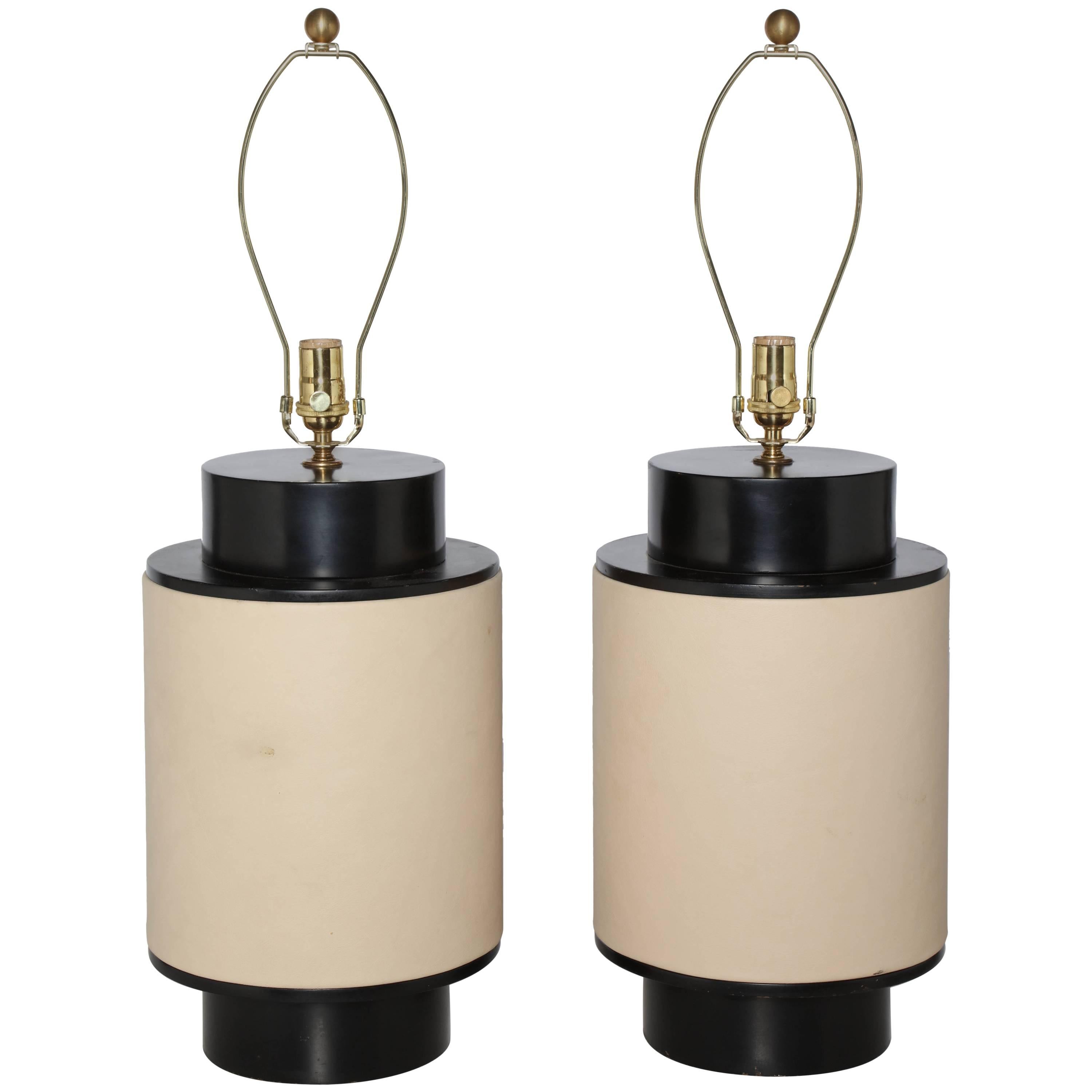 Pair of Spirit Barrel Lamps at 1stDibs