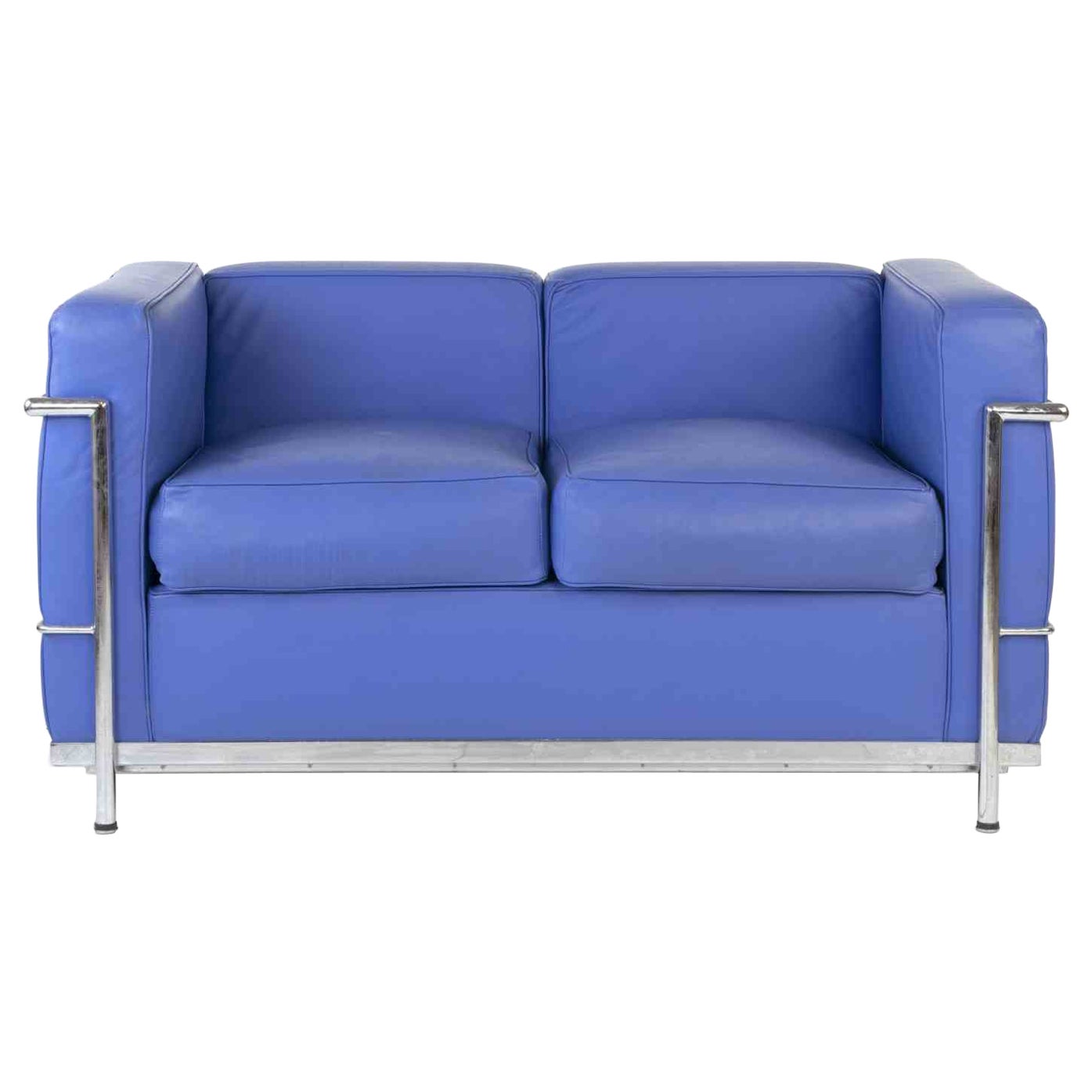 Cognac leather "LC2" sofa by Le Corbusier at 1stDibs | lc2 cognac, le ...