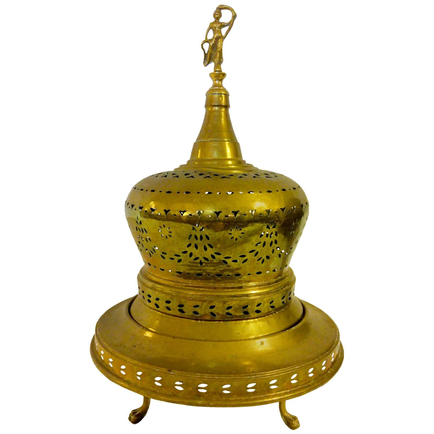 19th Century Turkish Brass Brazier For Sale at 1stdibs