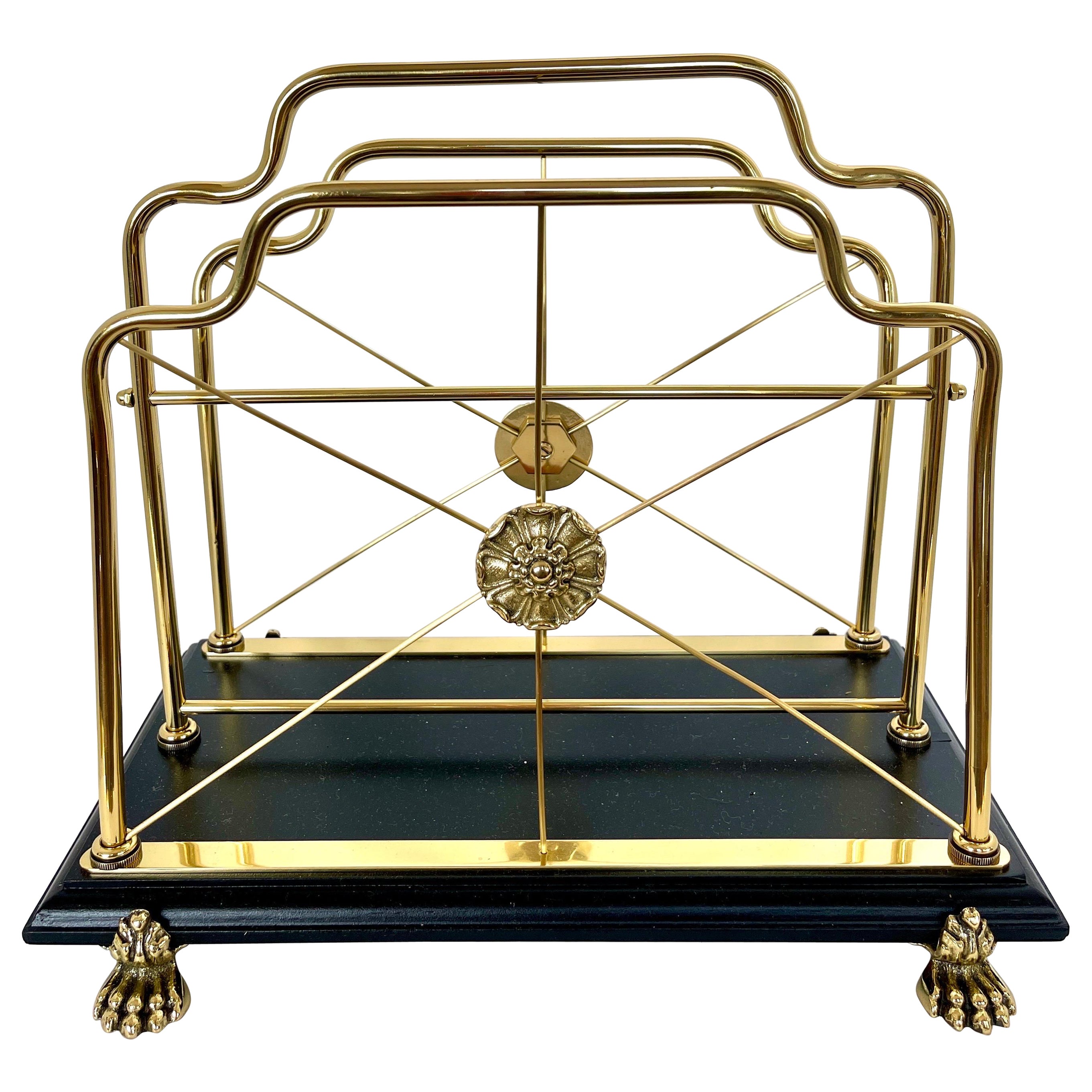 Antique English Brass Magazine Rack, circa 1880-1890 For Sale at ...