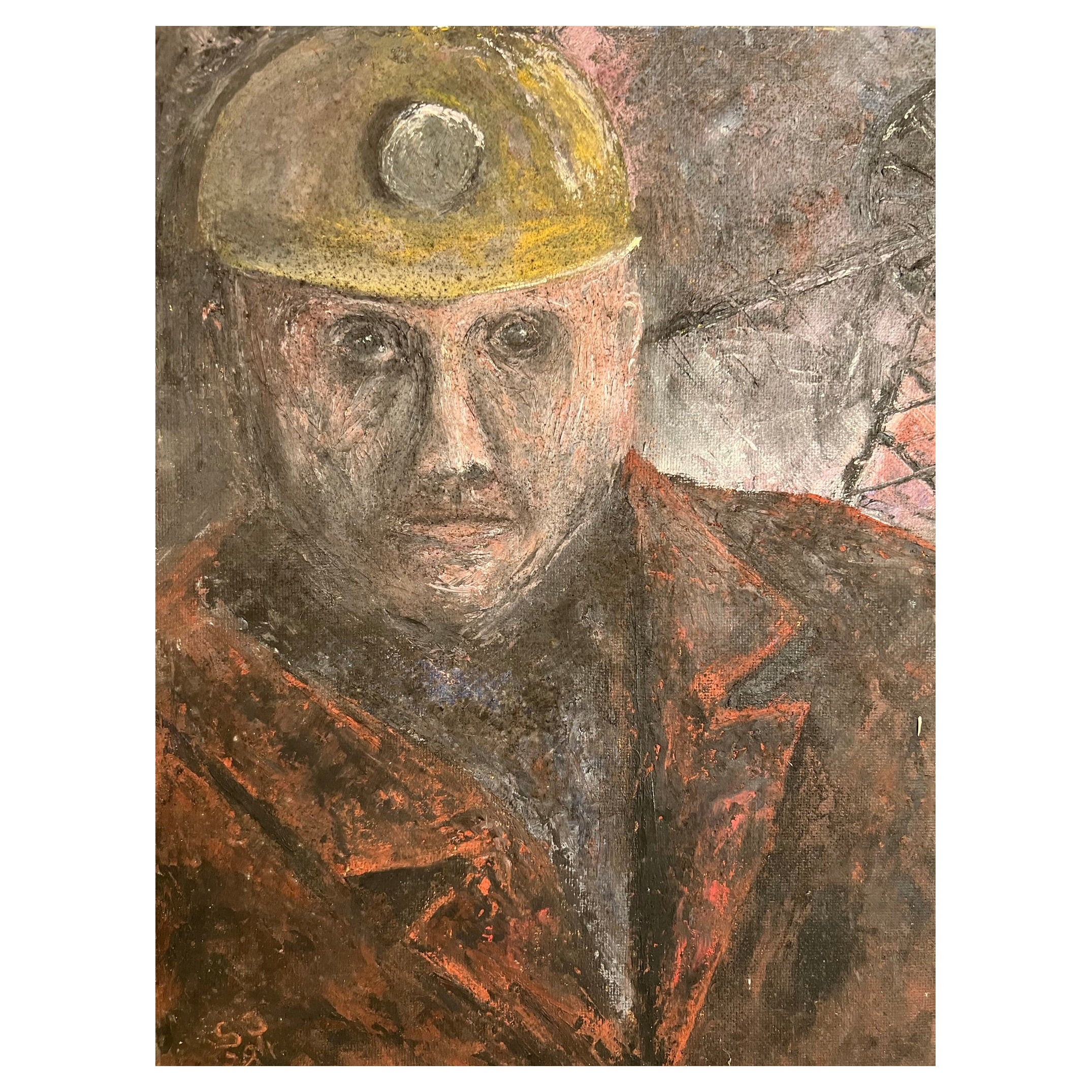 McClelland, Portrait of a Nun with Cornette, Large Oil Painting on ...