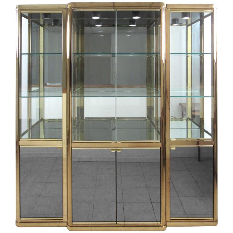 Large Ornate Mahogany Display Case For Sale at 1stdibs