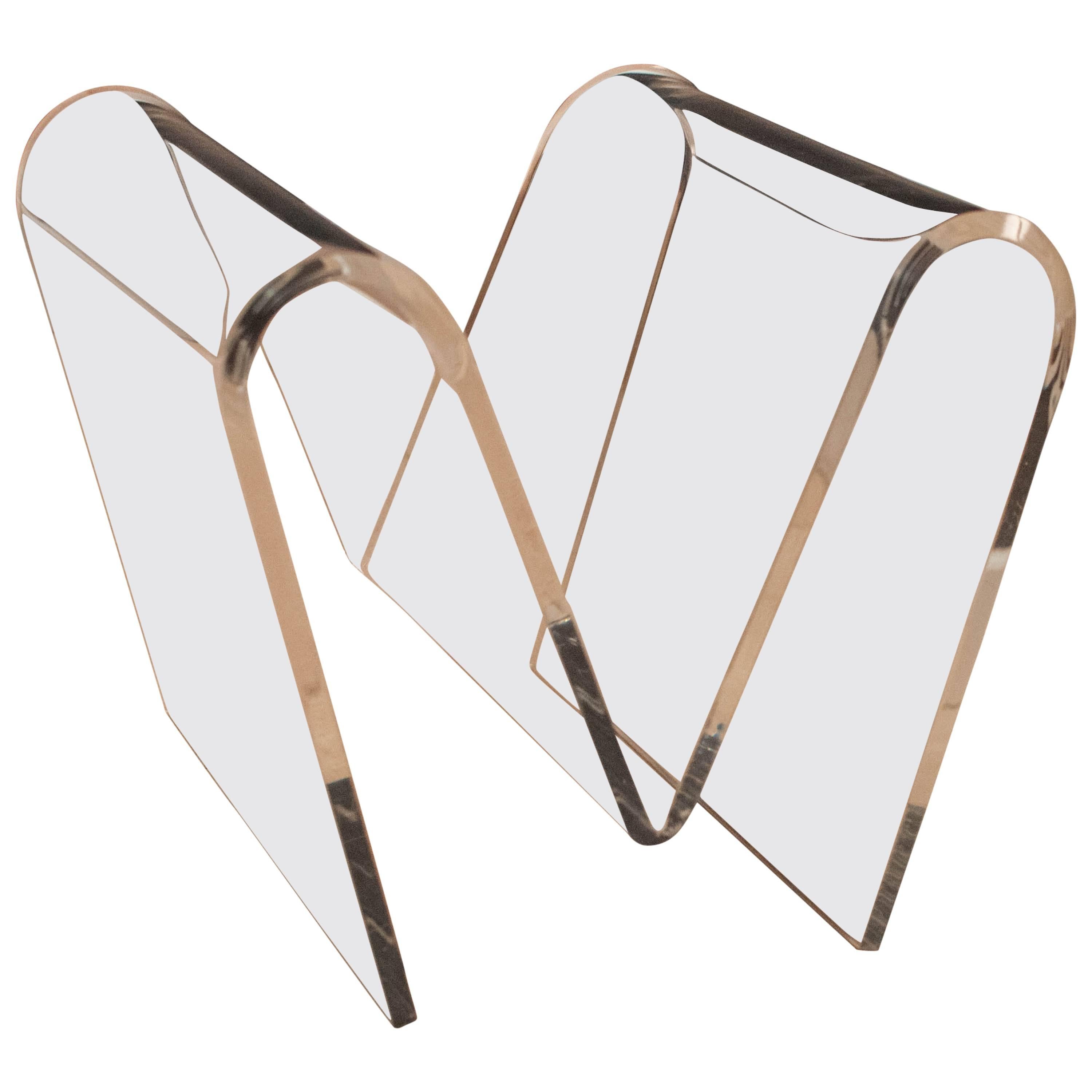 Vintage Lucite Magazine Rack at 1stDibs | lucite magazine holder ...