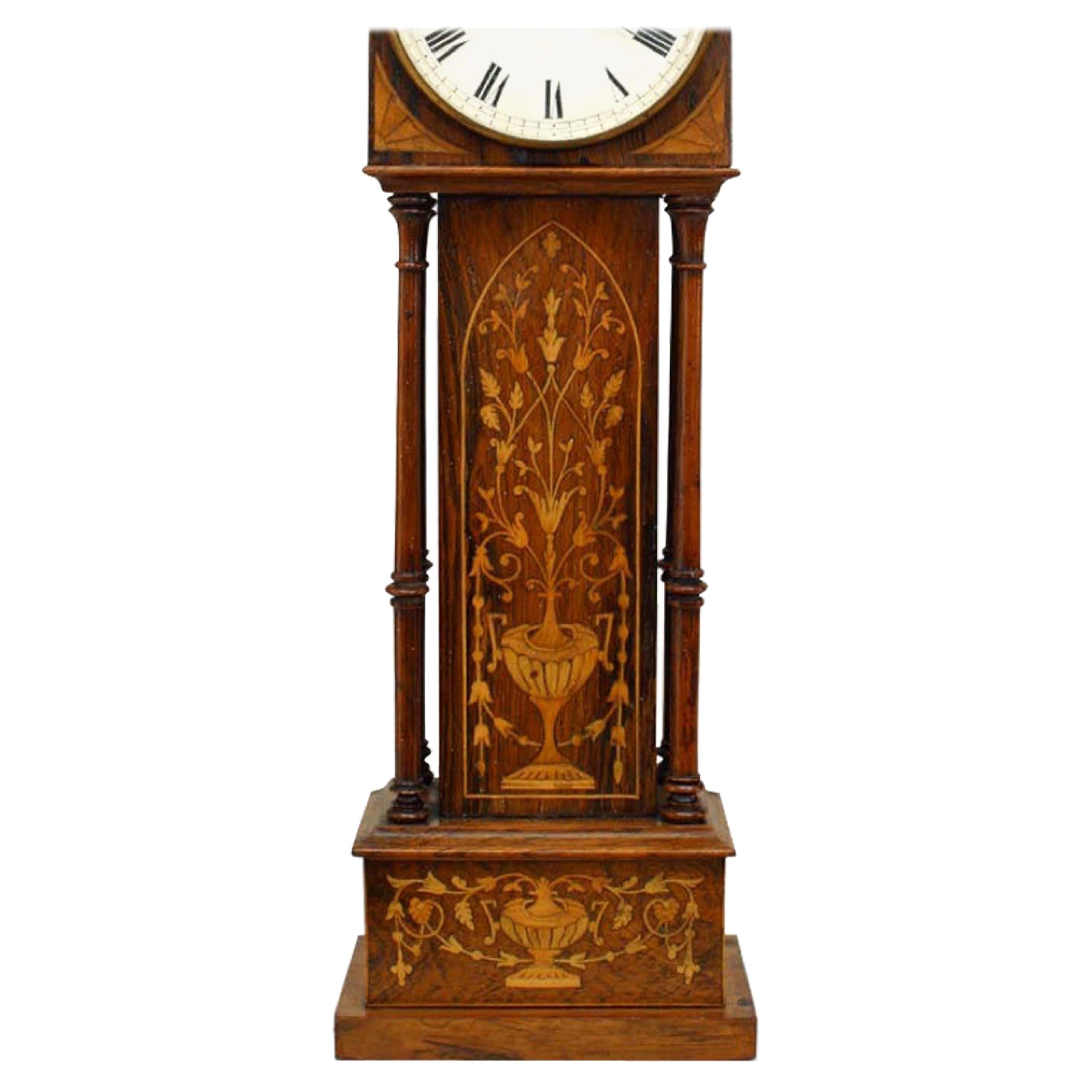 Antique Victorian Mahogany Desk Clock at 1stDibs | victorian desk clock