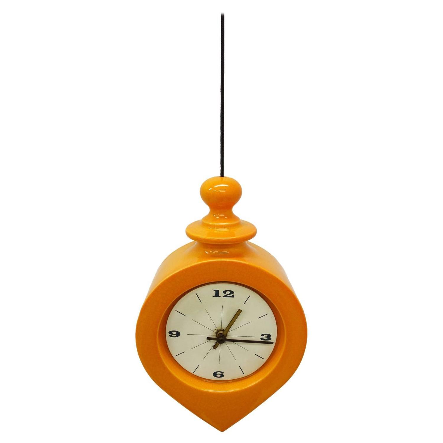 Charles Chaney Hanging Clock by Vohann of California at 1stdibs
