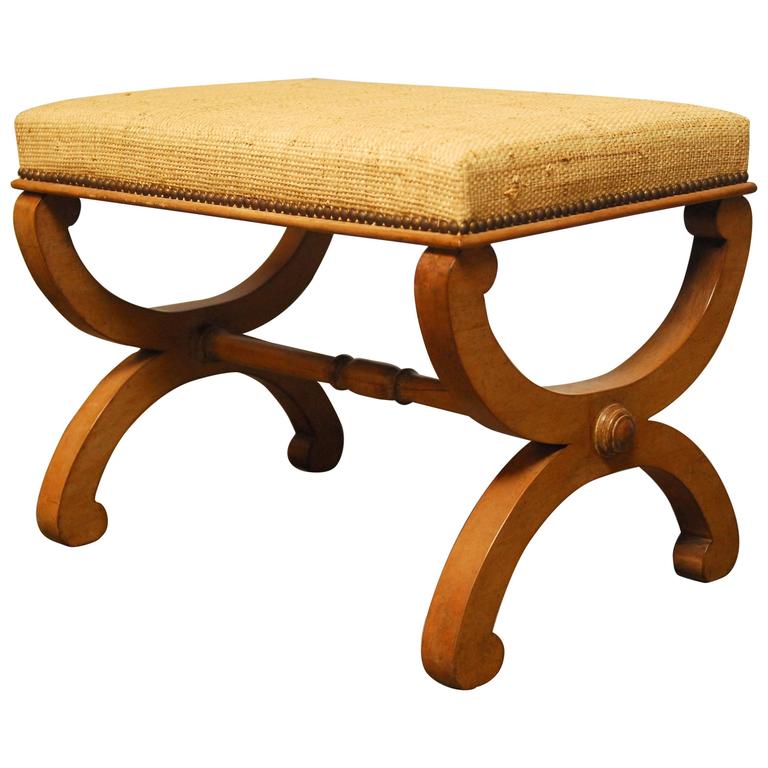 Curule Seagrass Bench at 1stDibs