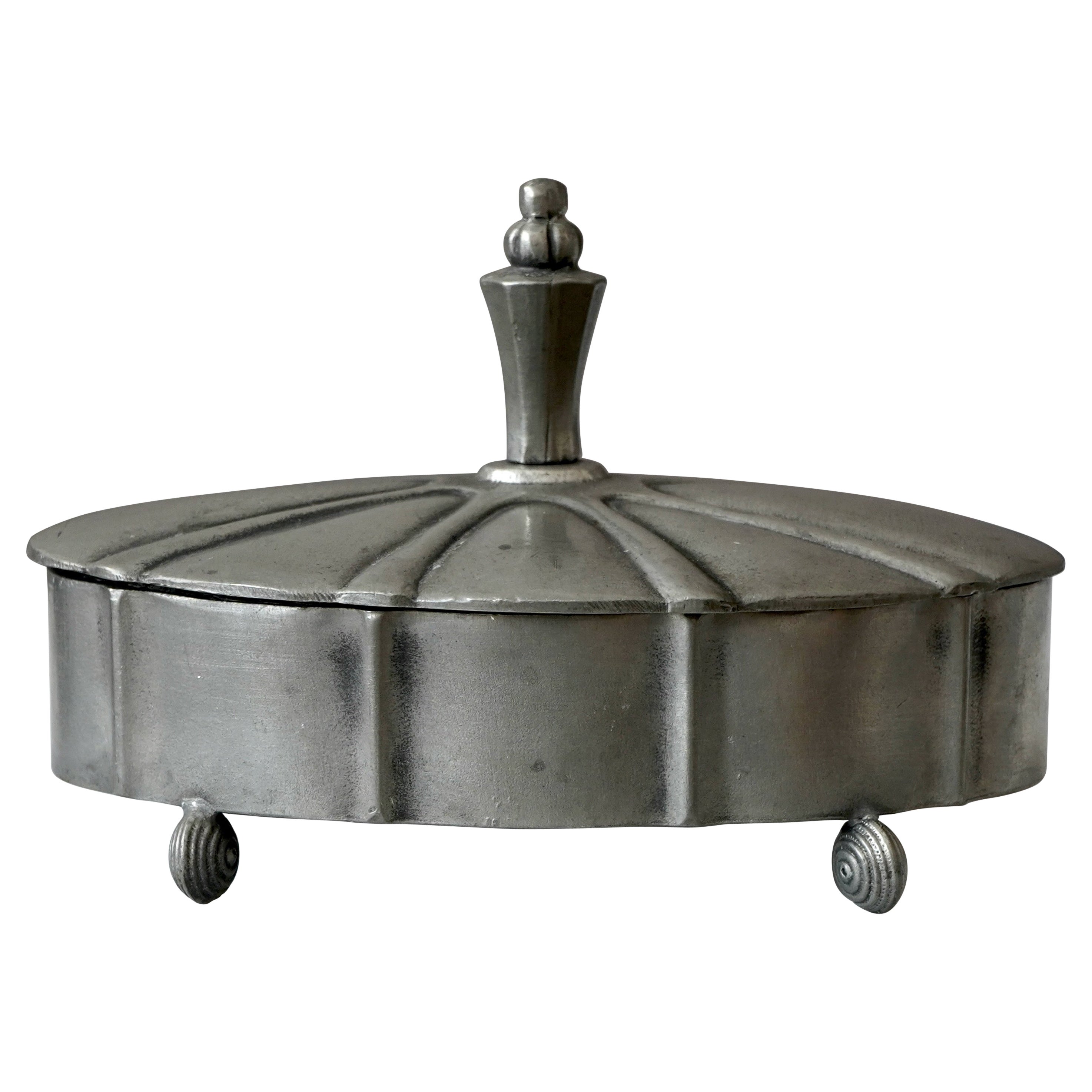 Svenskt Tenn Pair of Pewter Candelabras by Edvin Ollers, Stockholm ...