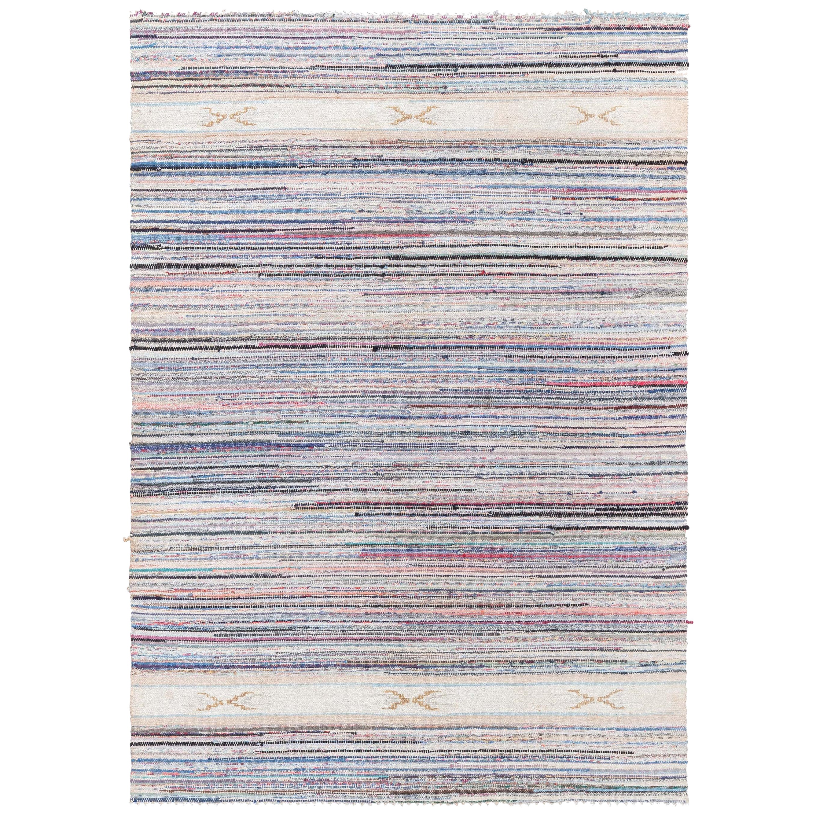 Doris Leslie Blau Vintage Swedish Flat Woven Rug For Sale at 1stDibs
