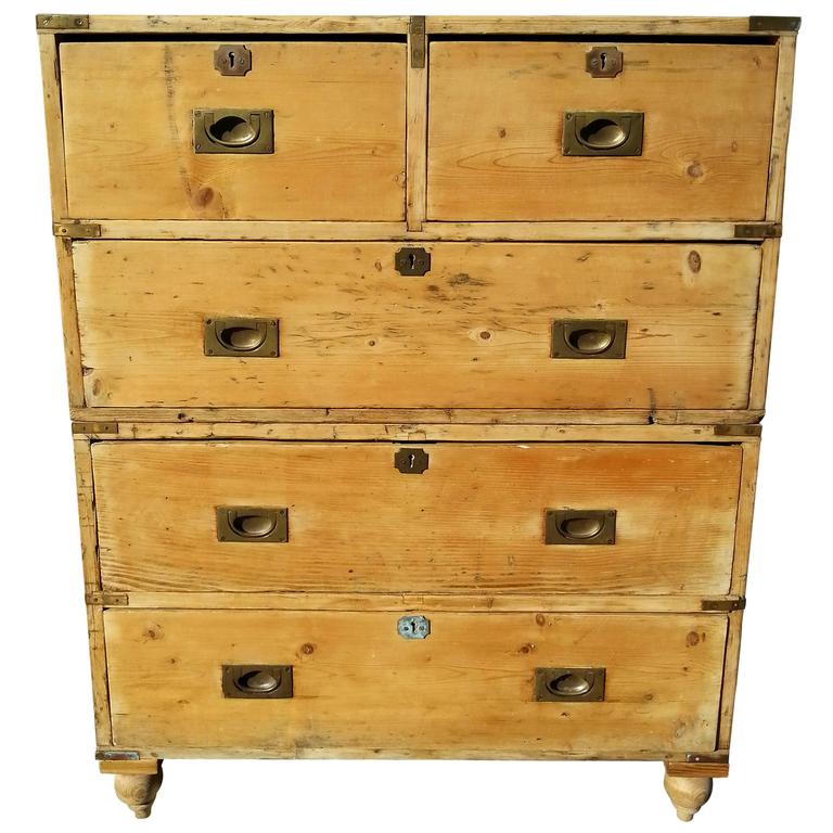 Pine Campaign Chest at 1stDibs