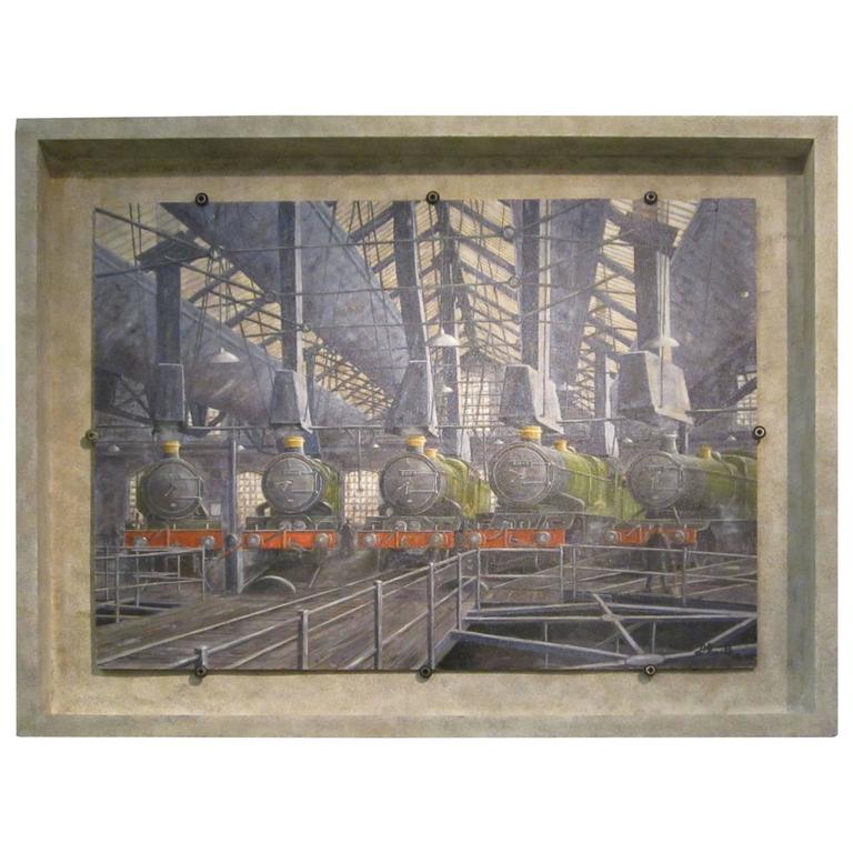 Mid-Century English Artist D. Smith Oil Painting, England at 1stDibs