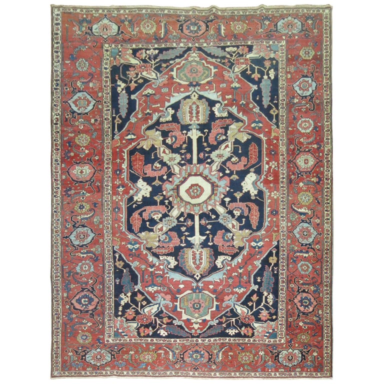Antique Persian Serapi Rug at 1stDibs